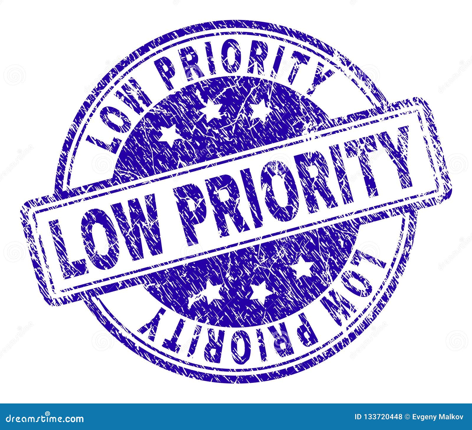 Scratched Textured LOW PRIORITY Stamp Seal Stock Vector - Illustration ...