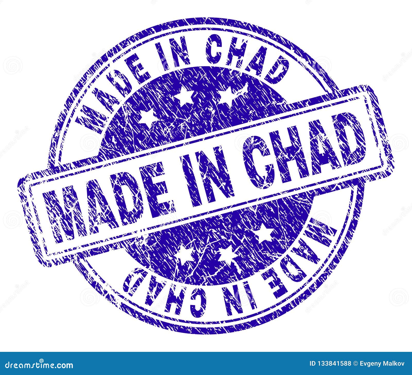 Scratched Textured MADE in CHAD Stamp Seal Stock Vector - Illustration ...