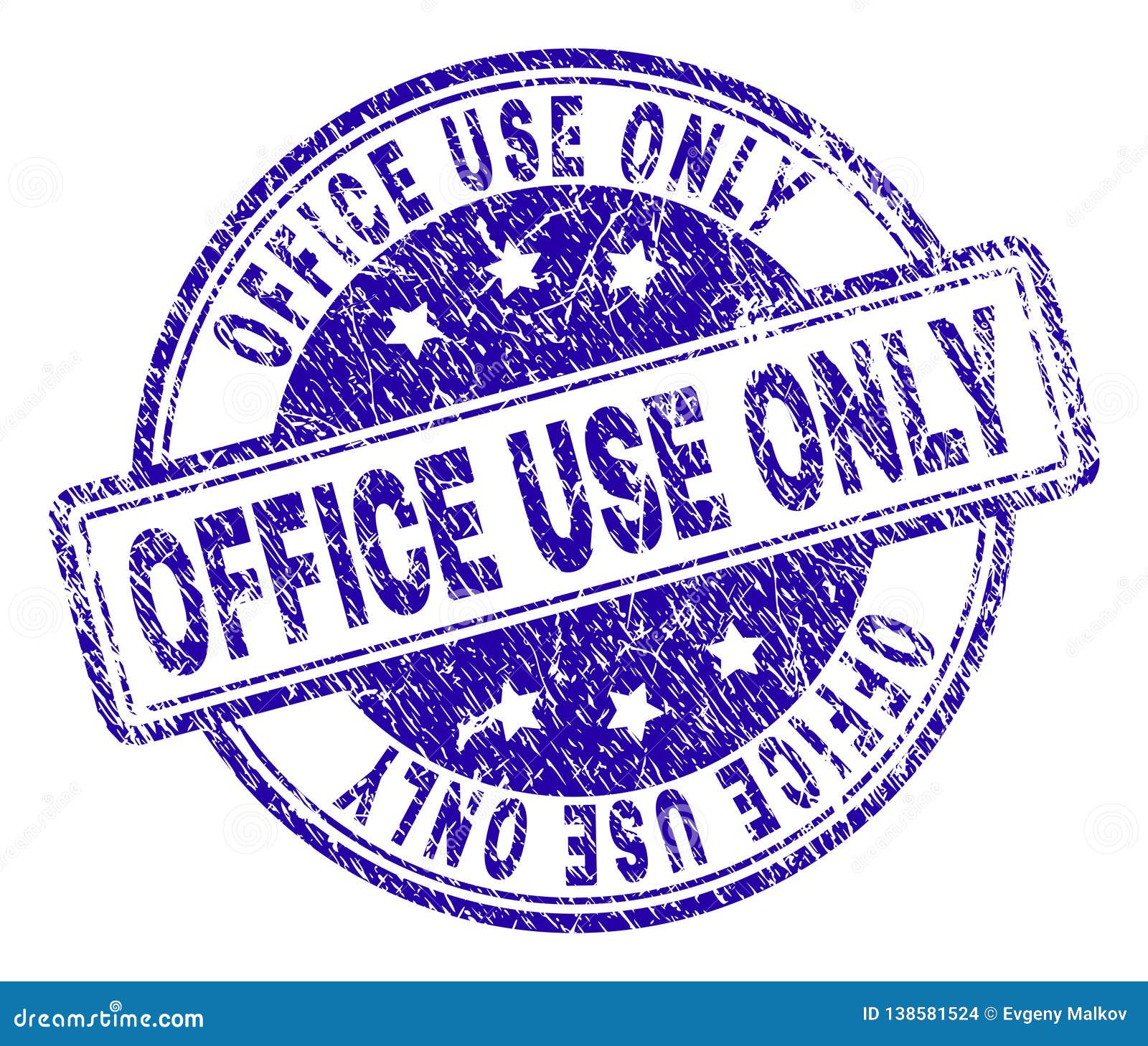 Scratched Textured OFFICE USE only Stamp Seal Stock Vector ...