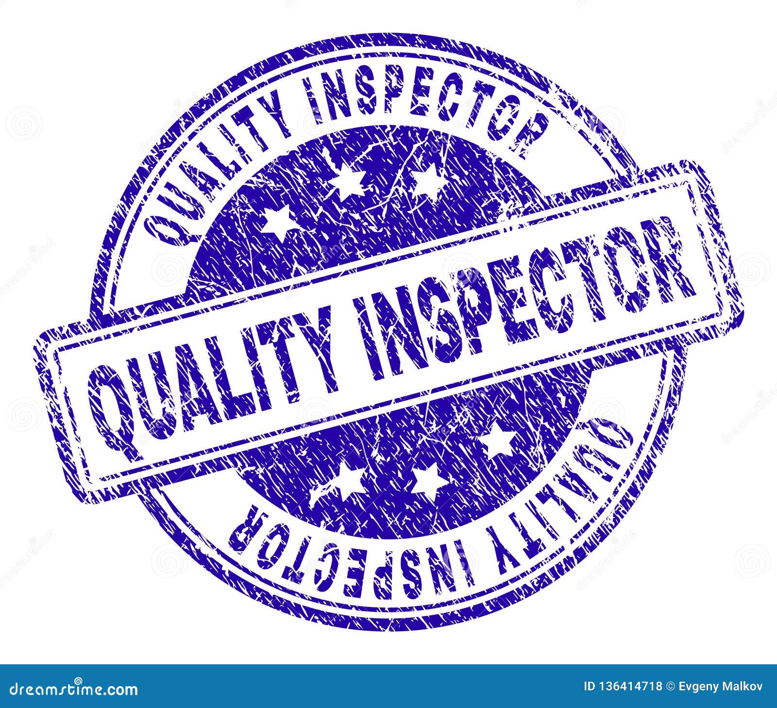 Scratched Textured QUALITY INSPECTOR Stamp Seal Stock Vector ...