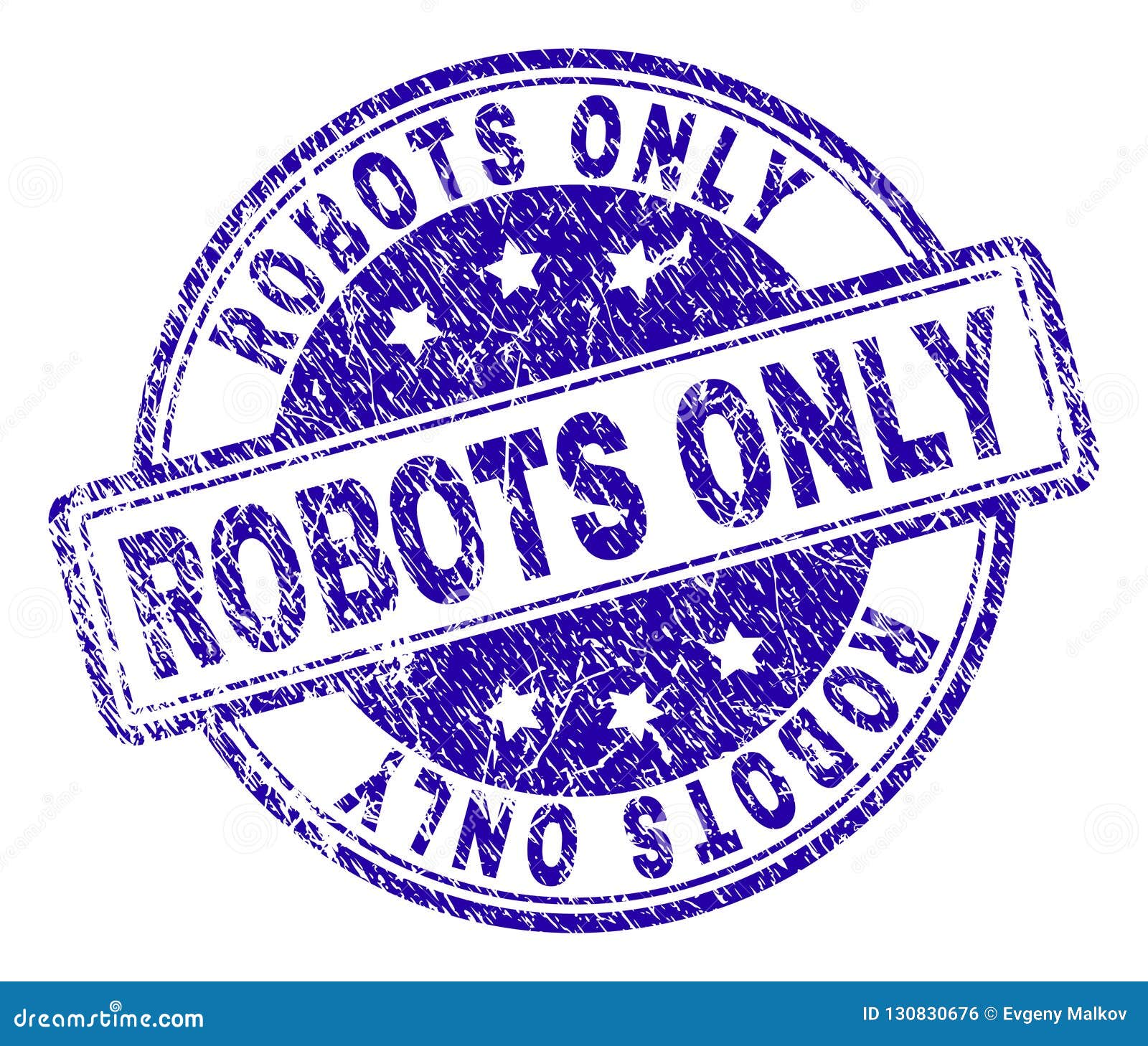 Scratched Textured ROBOTS only Stamp Seal Stock Vector - Illustration ...