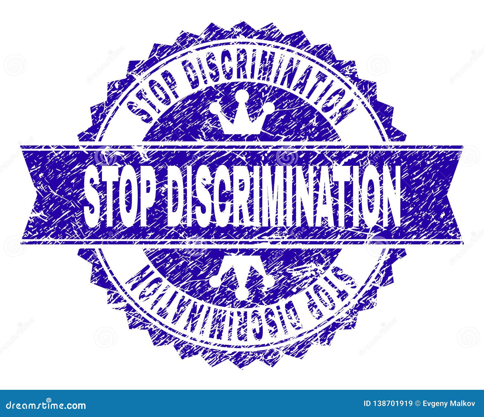 Scratched Textured STOP DISCRIMINATION Stamp Seal with Ribbon Stock ... Scratched Textured STOP DISCRIMINATION Stamp Seal with Ribbon Stock ...