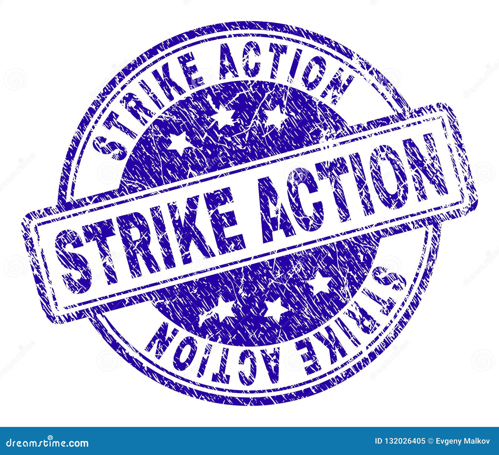 Scratched Textured STRIKE ACTION Stamp Seal Stock Vector - Illustration ...
