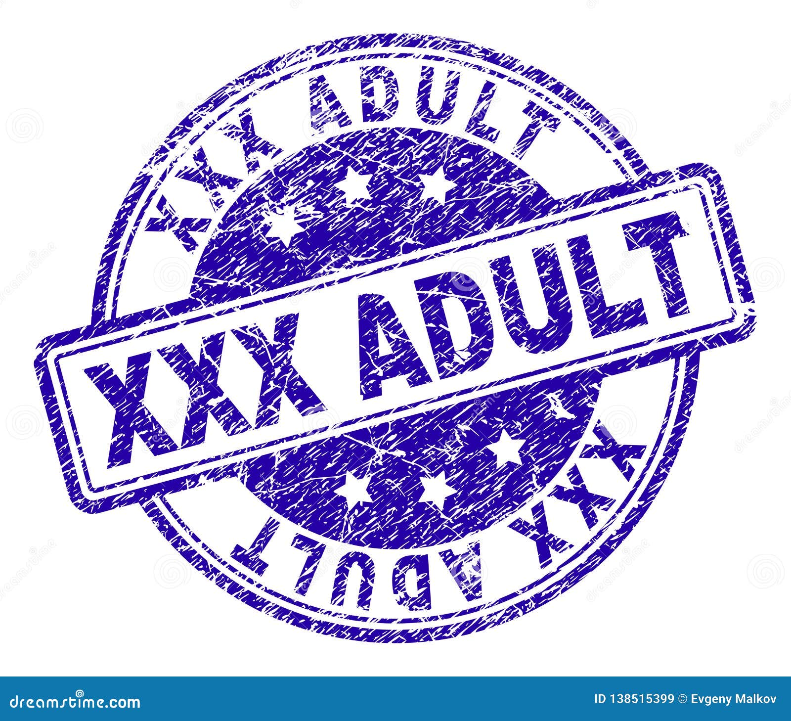 Scratched Textured Xxx Adult Stamp Seal Stock Vector Illustration Of