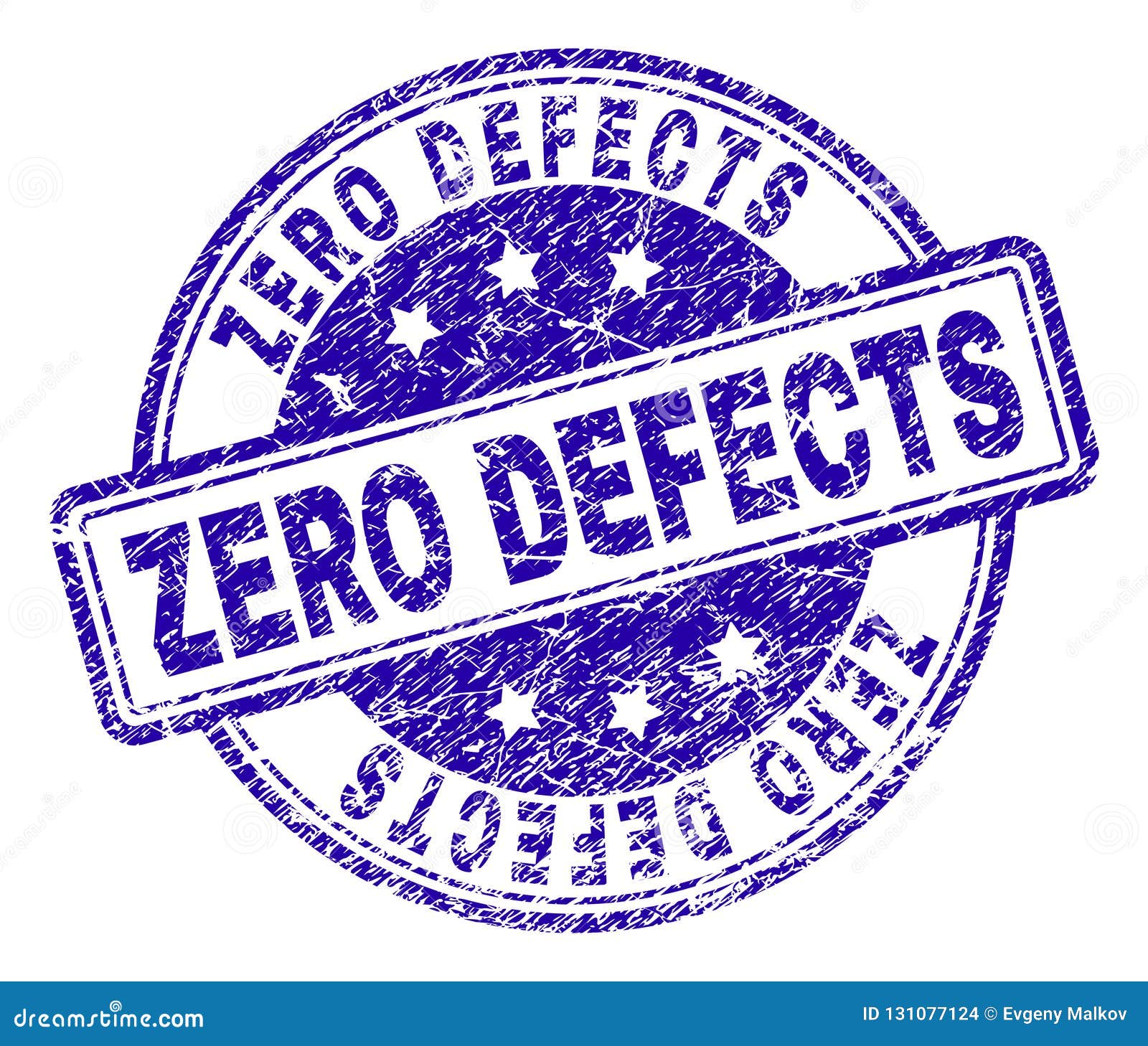 Scratched Textured ZERO DEFECTS Stamp Seal Stock Vector - Illustration ...