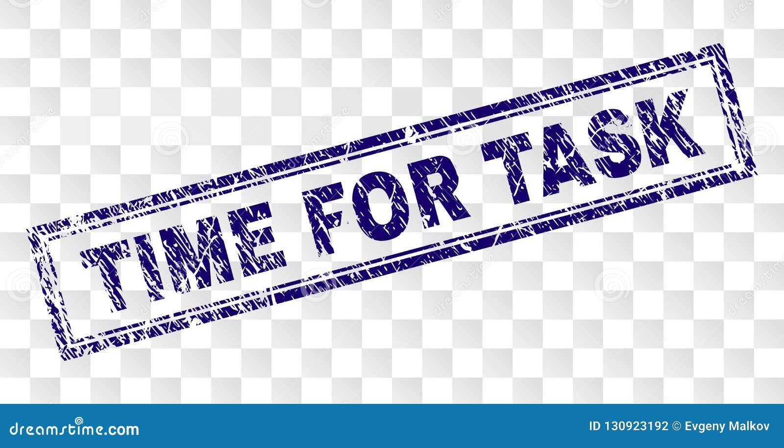 Scratched TIME for TASK Rectangle Stamp Stock Vector - Illustration of ...