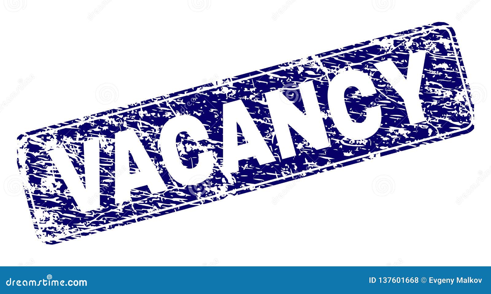 Scratched VACANCY Framed Rounded Rectangle Stamp Stock Vector ...