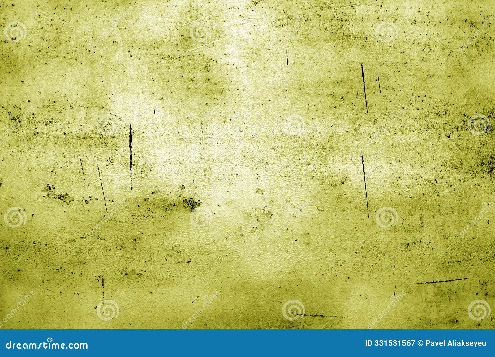 Scratched and Weathered Metal Plate Surface. Yellow Toned Stock Image ...