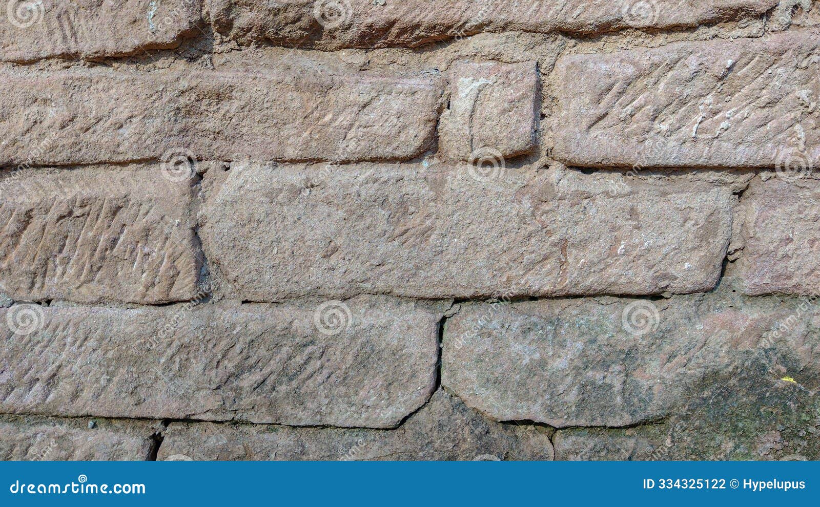 Scratched and Weathered Sandstone Bricks Stock Illustration ...