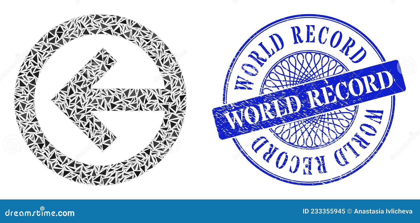 WORLD RECORD Text And Earth, Rendering, Graphics Background Stock ...