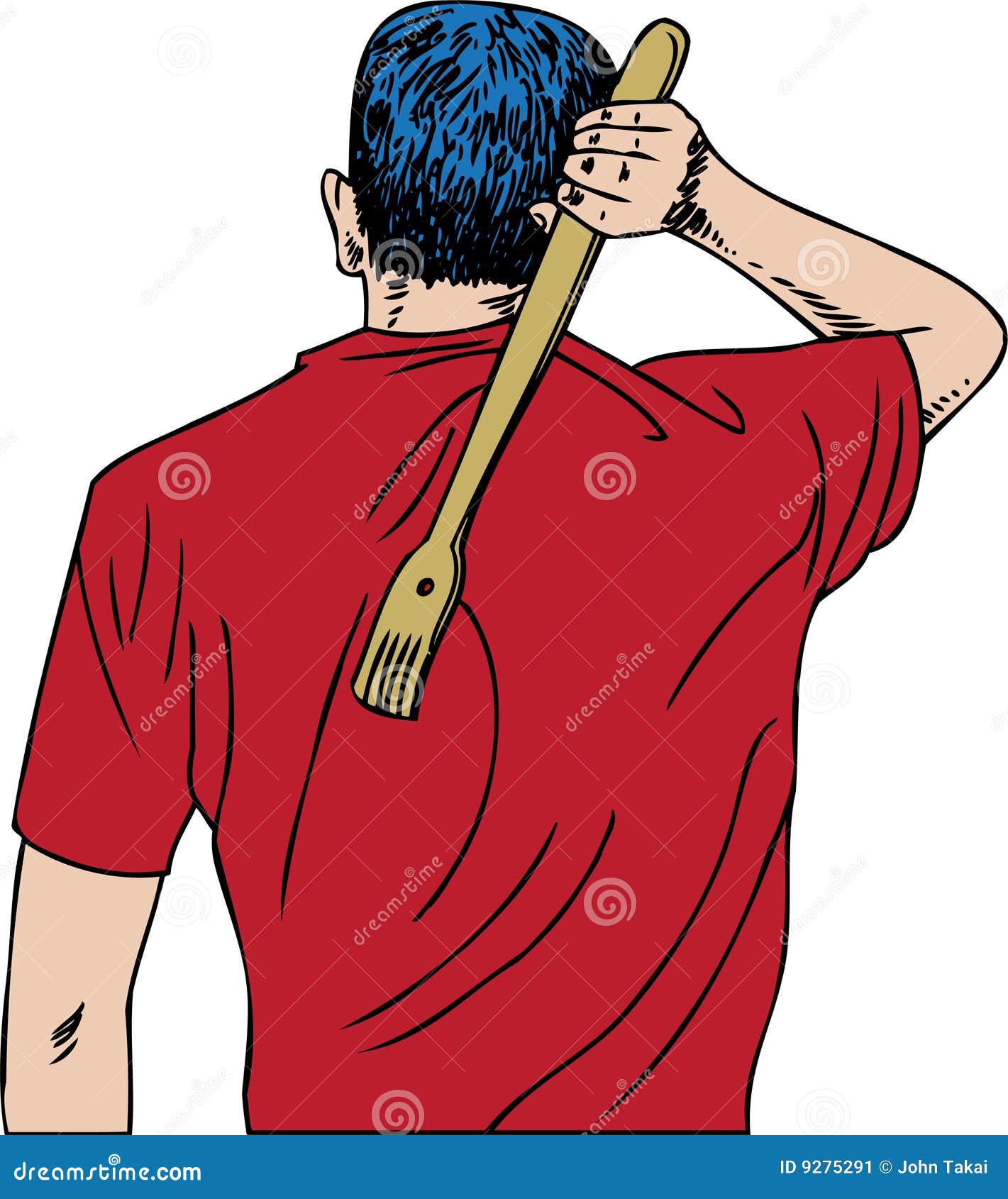 Scratcher posterior ilustración del vector. Ilustración de elemento ...