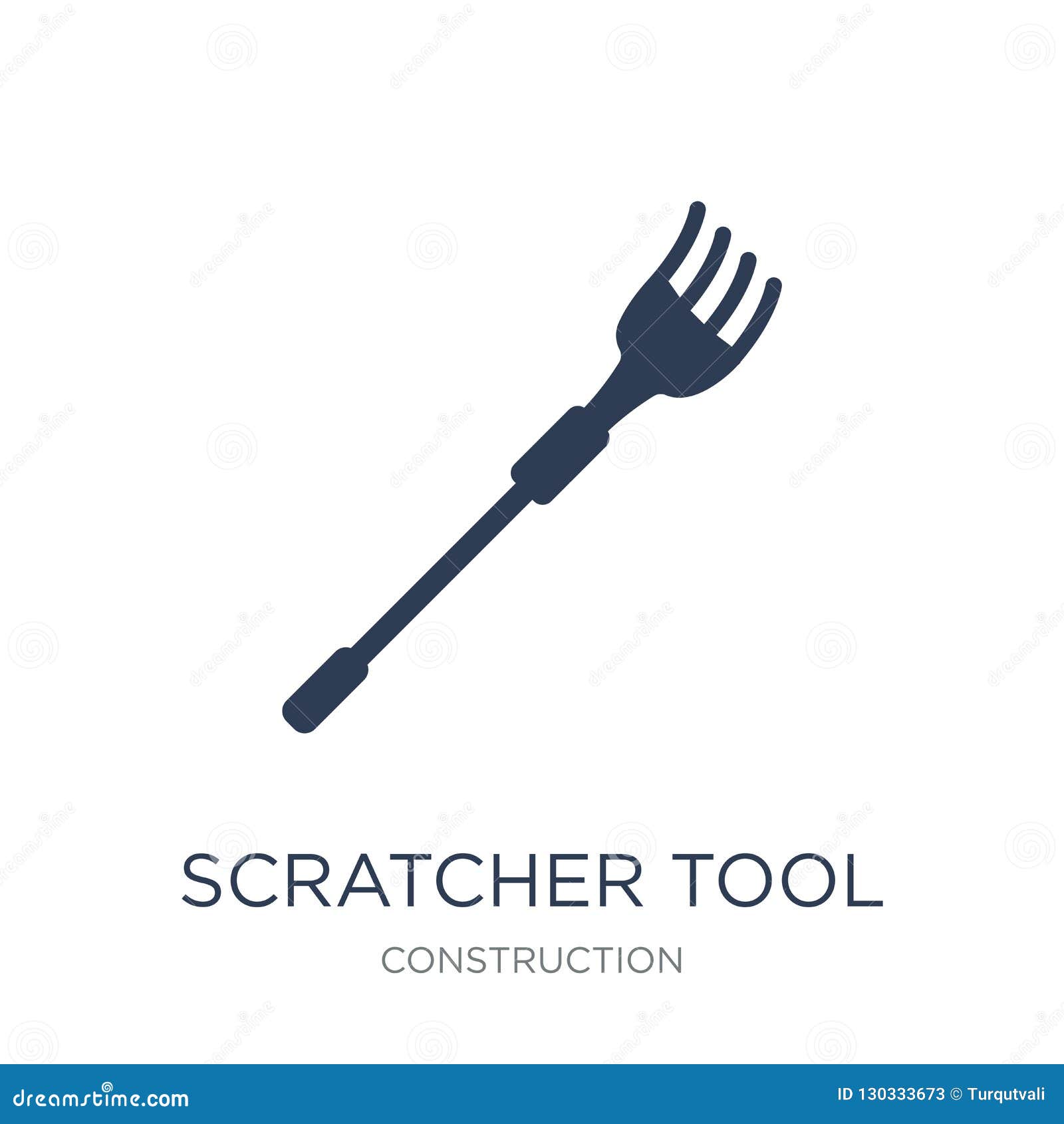 Scratcher Tool Icon. Trendy Flat Vector Scratcher Tool Icon on W Stock ...