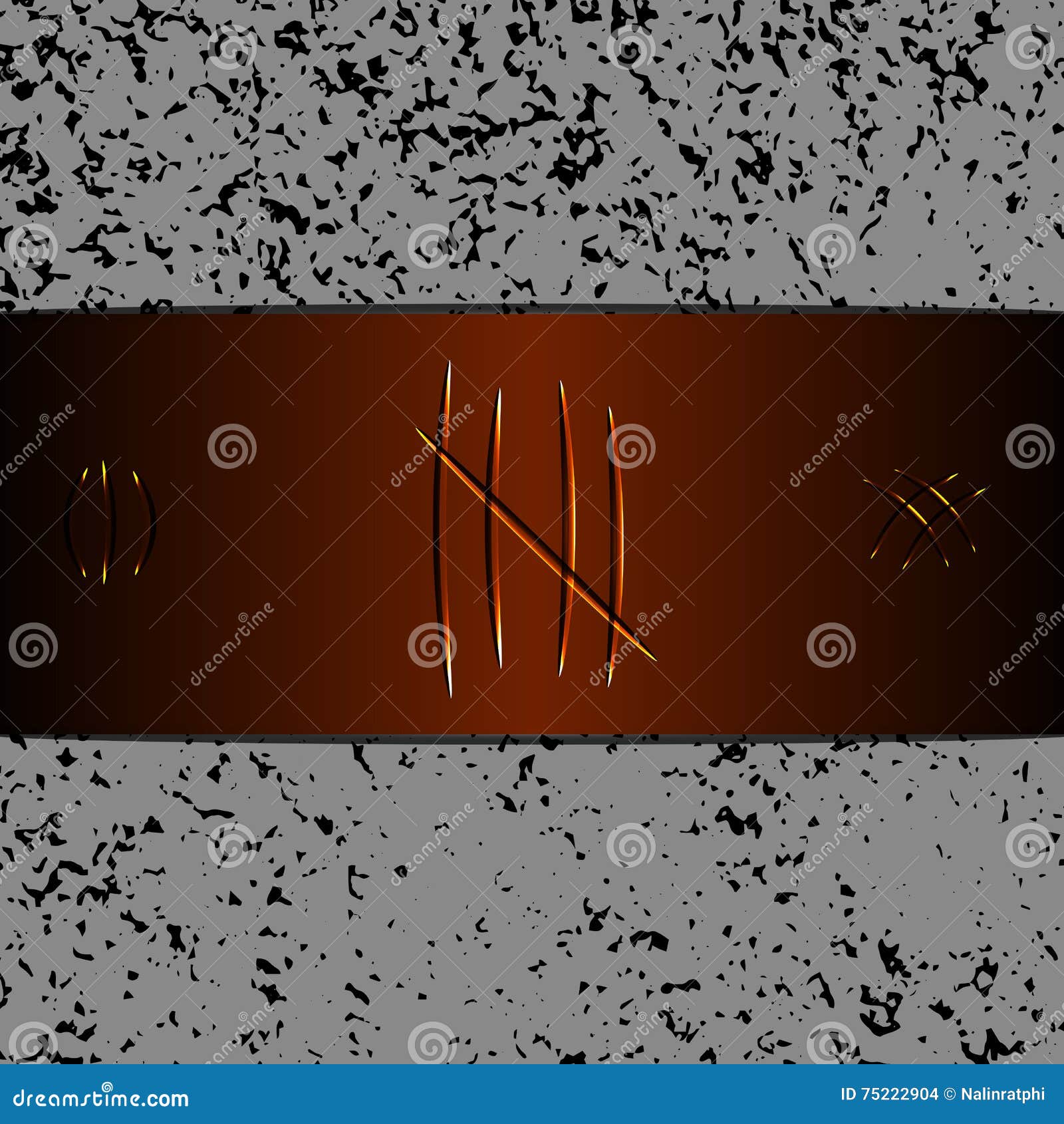 Scratches on Brown Leather Background Stock Vector - Illustration of ...