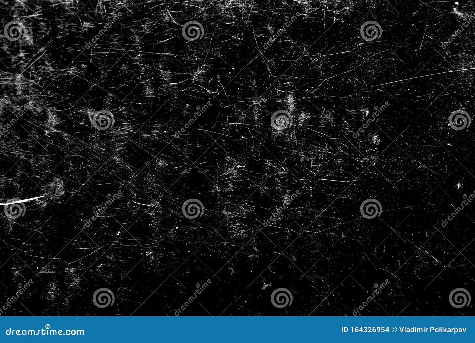 Scratches Isolated on a Black Background. Template for Design Stock ...