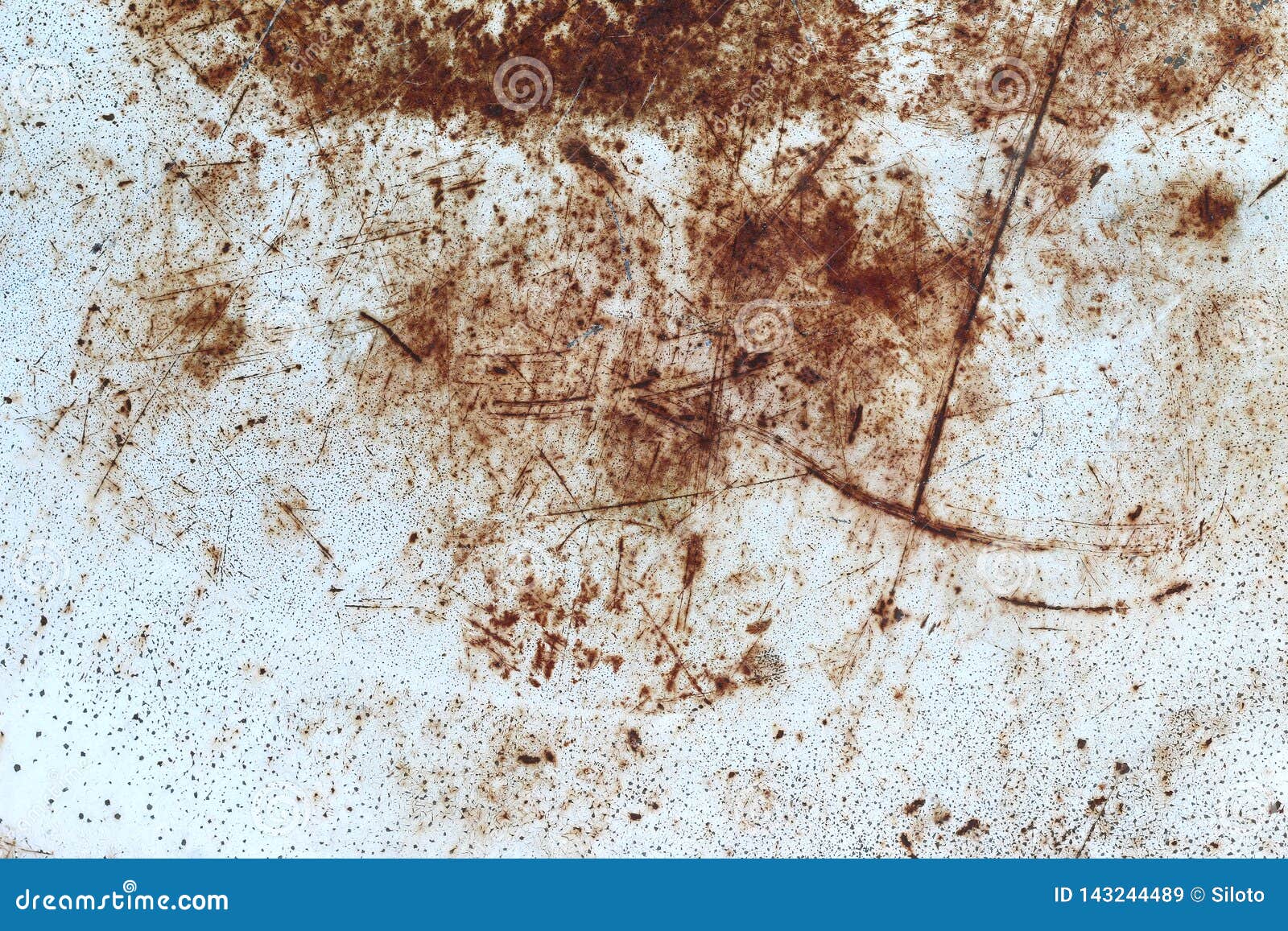 Scratches on the Surface of the Rusted Metal Plate Stock Image - Image ...