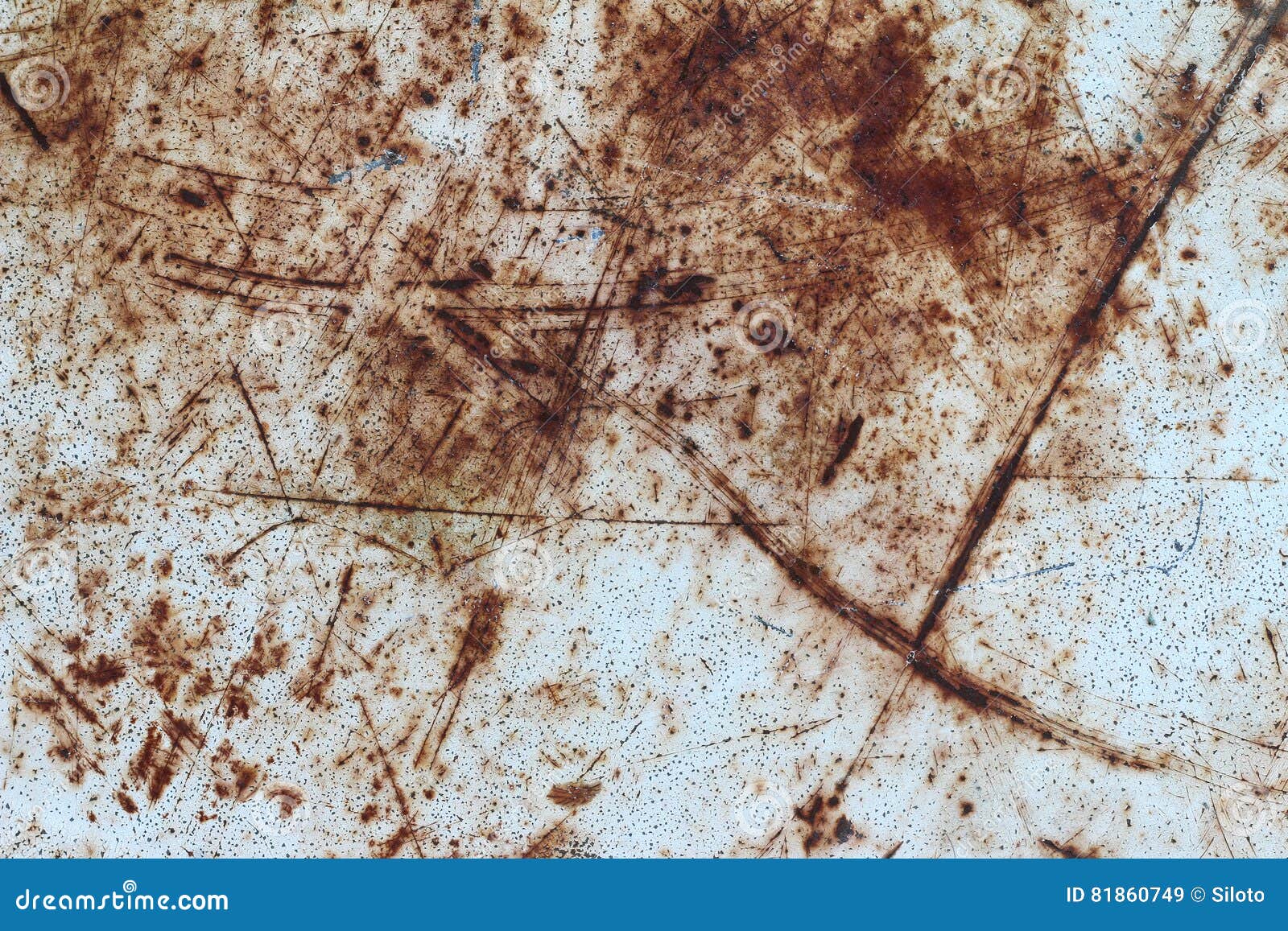 Scratches on the Surface of the Rusted Metal Plate Stock Image - Image ...