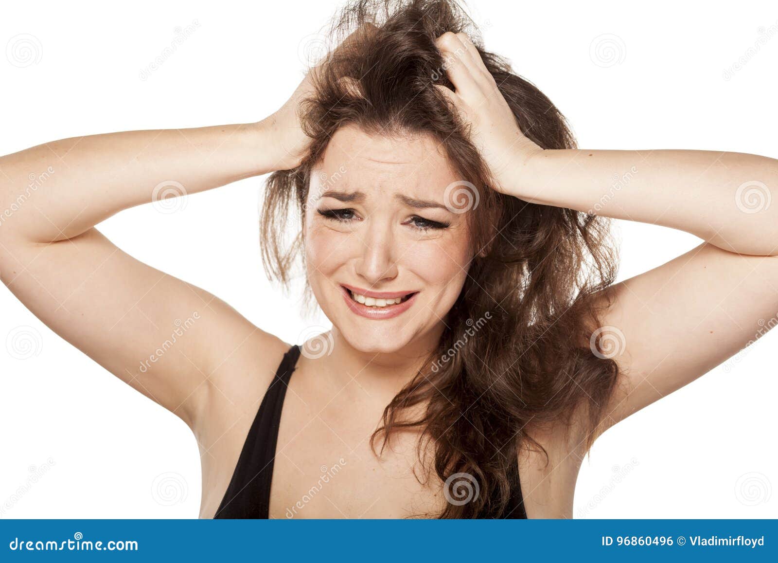 Scratching head stock photo. Image of portrait, scratch - 96860496