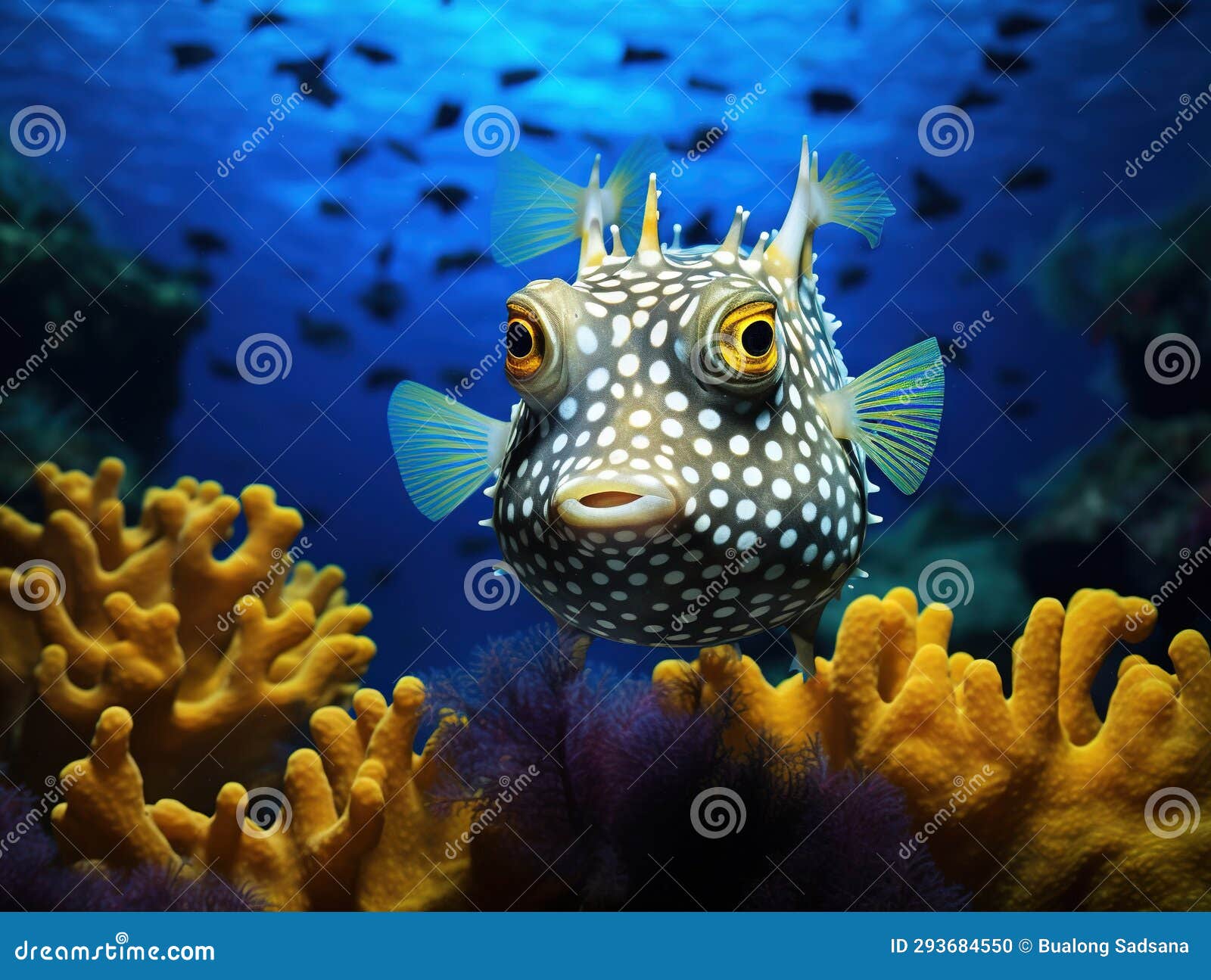 Ai Generated Illustration Wildlife Concept of Scrawled Cowfish Stock ...