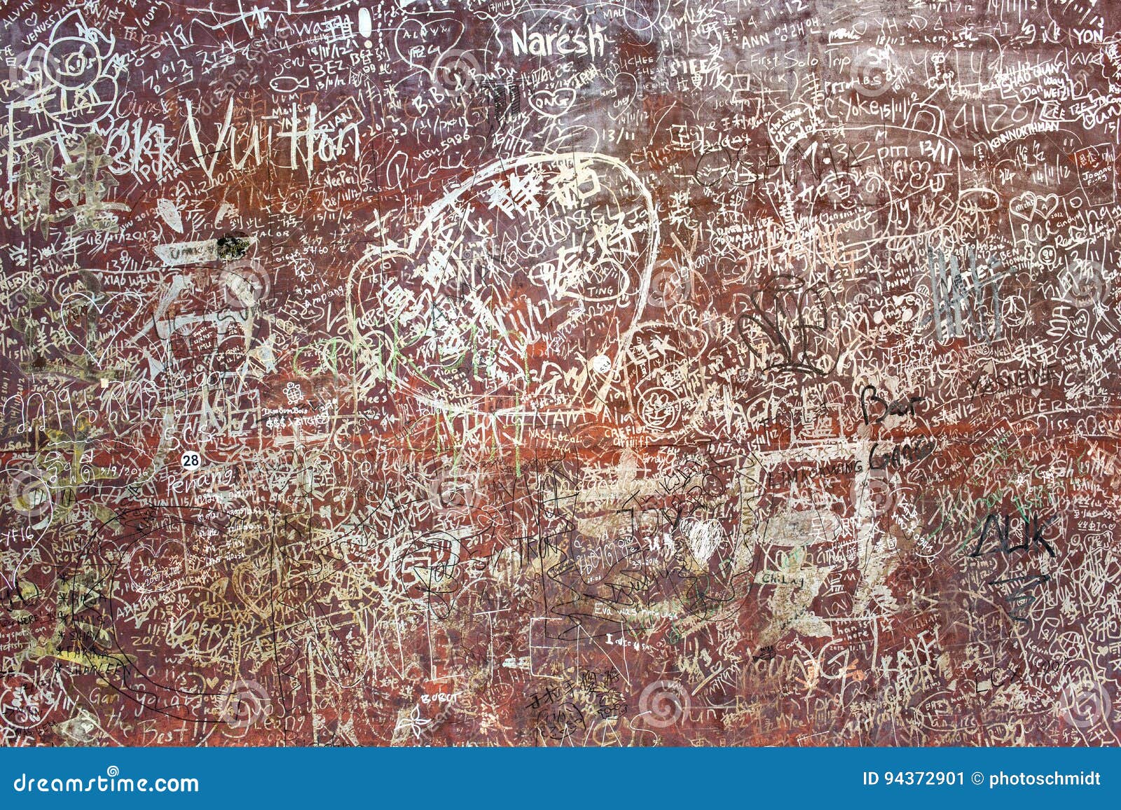 Scrawled Rusty Metal Surface Stock Image - Image of rough, writing ...