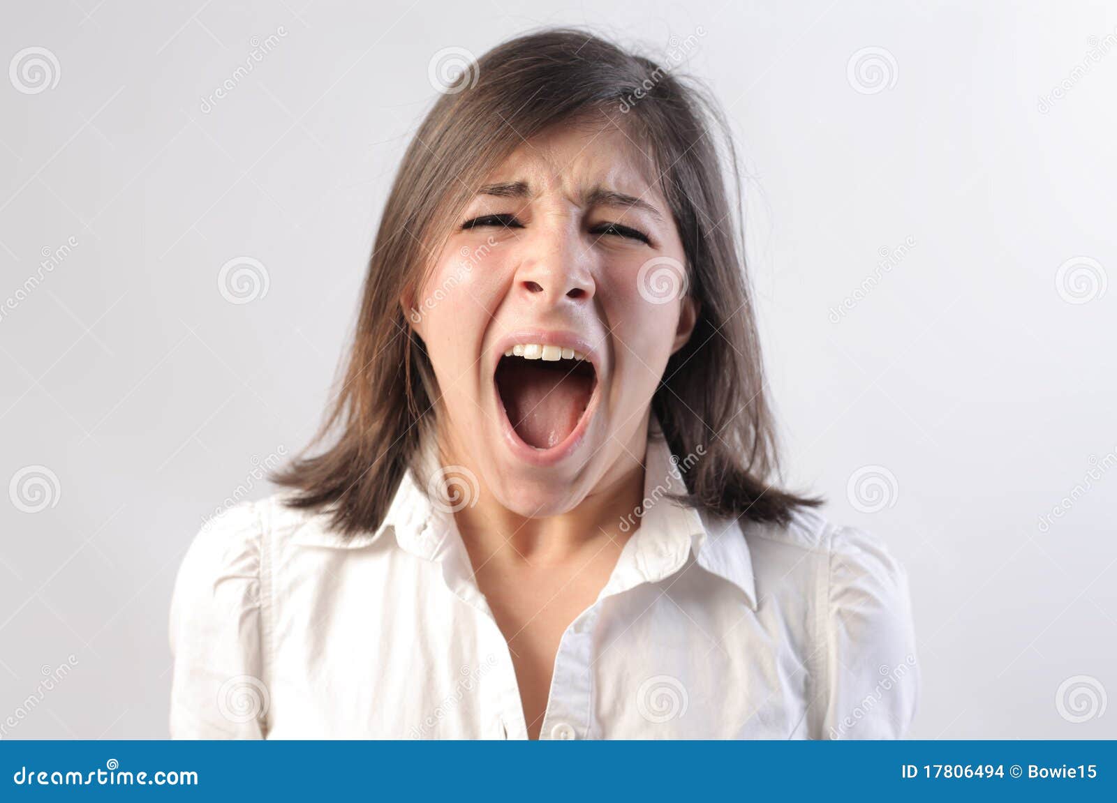 Scream stock photo. Image of white, face, fear, scream - 17806494