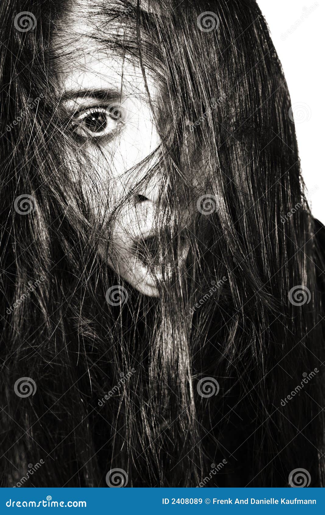 Scream stock image. Image of scared, hair, people, white - 2408089
