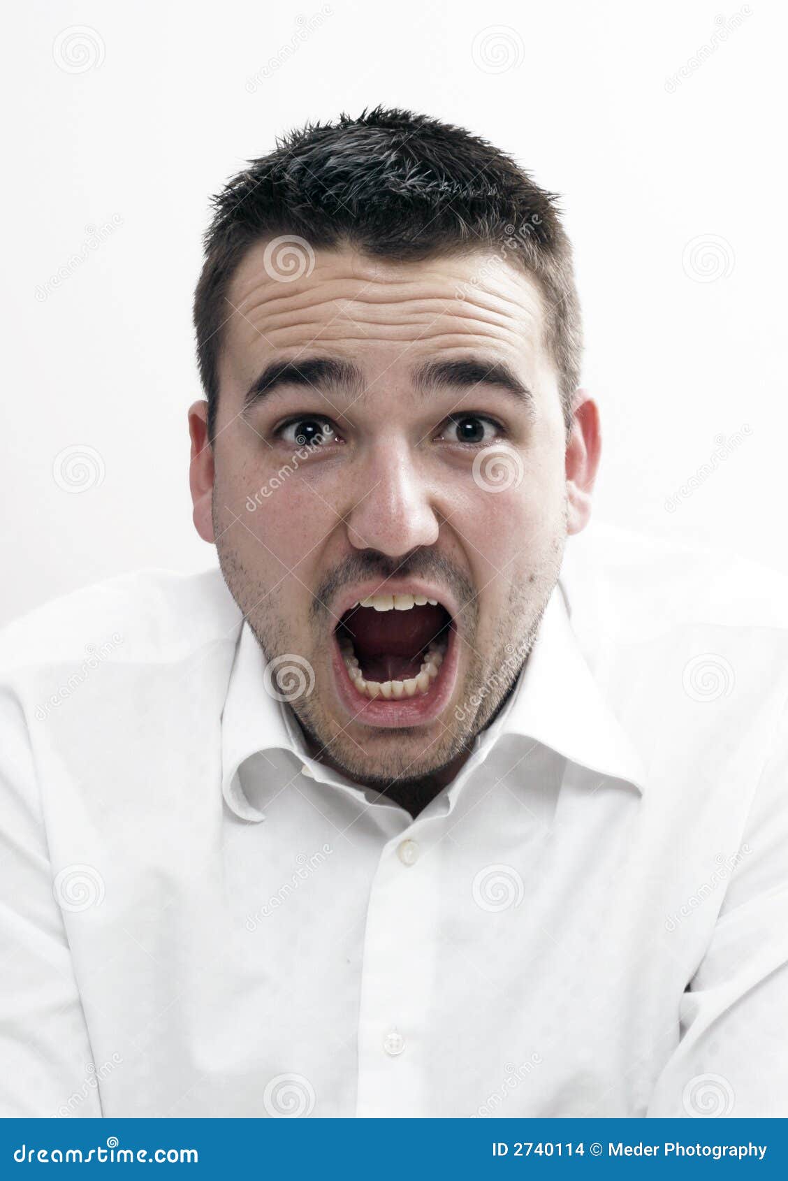 Scream stock photo. Image of suit, isolated, medicine - 2740114