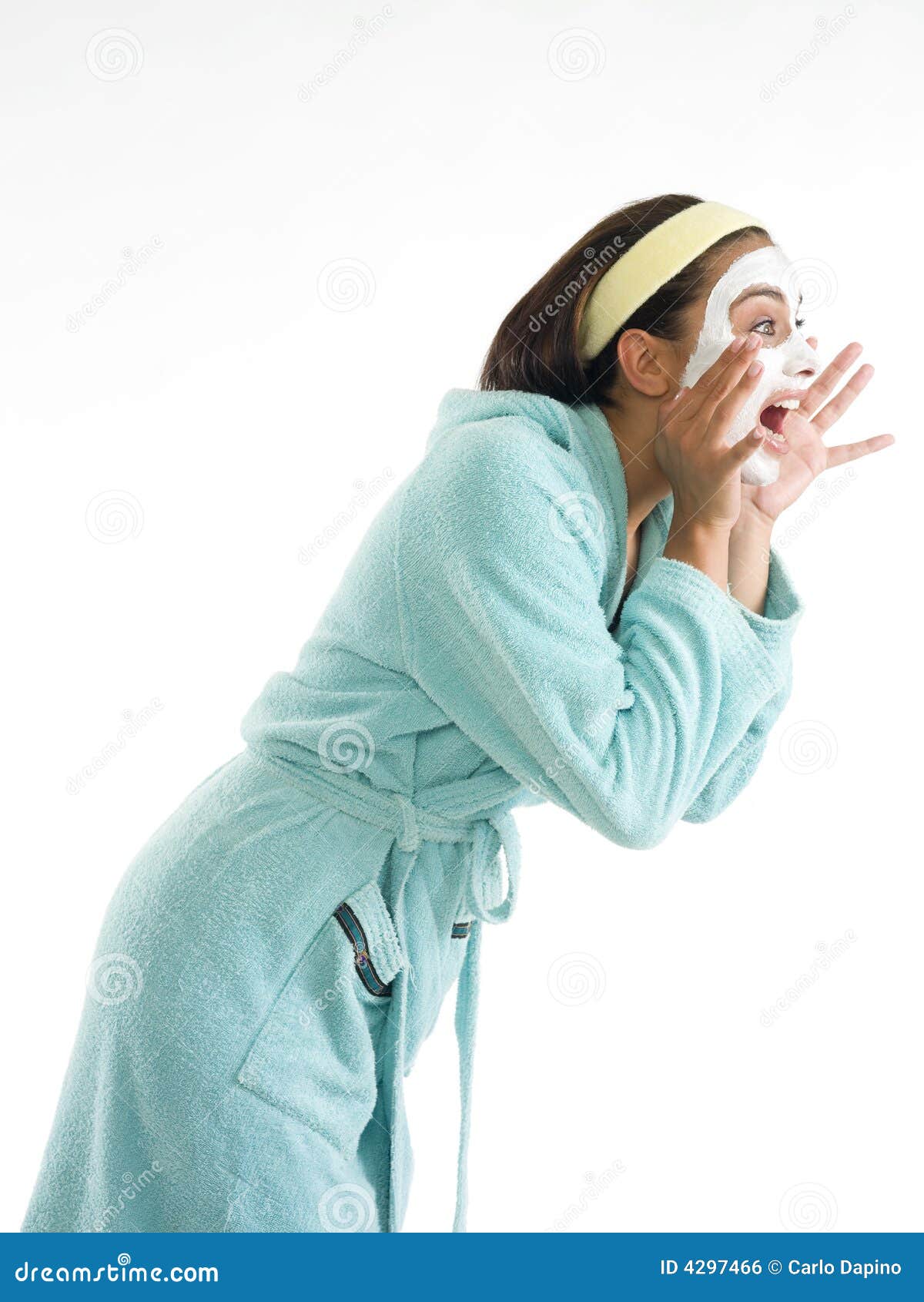 The scream stock photo. Image of bathroom, green, girl - 4297466