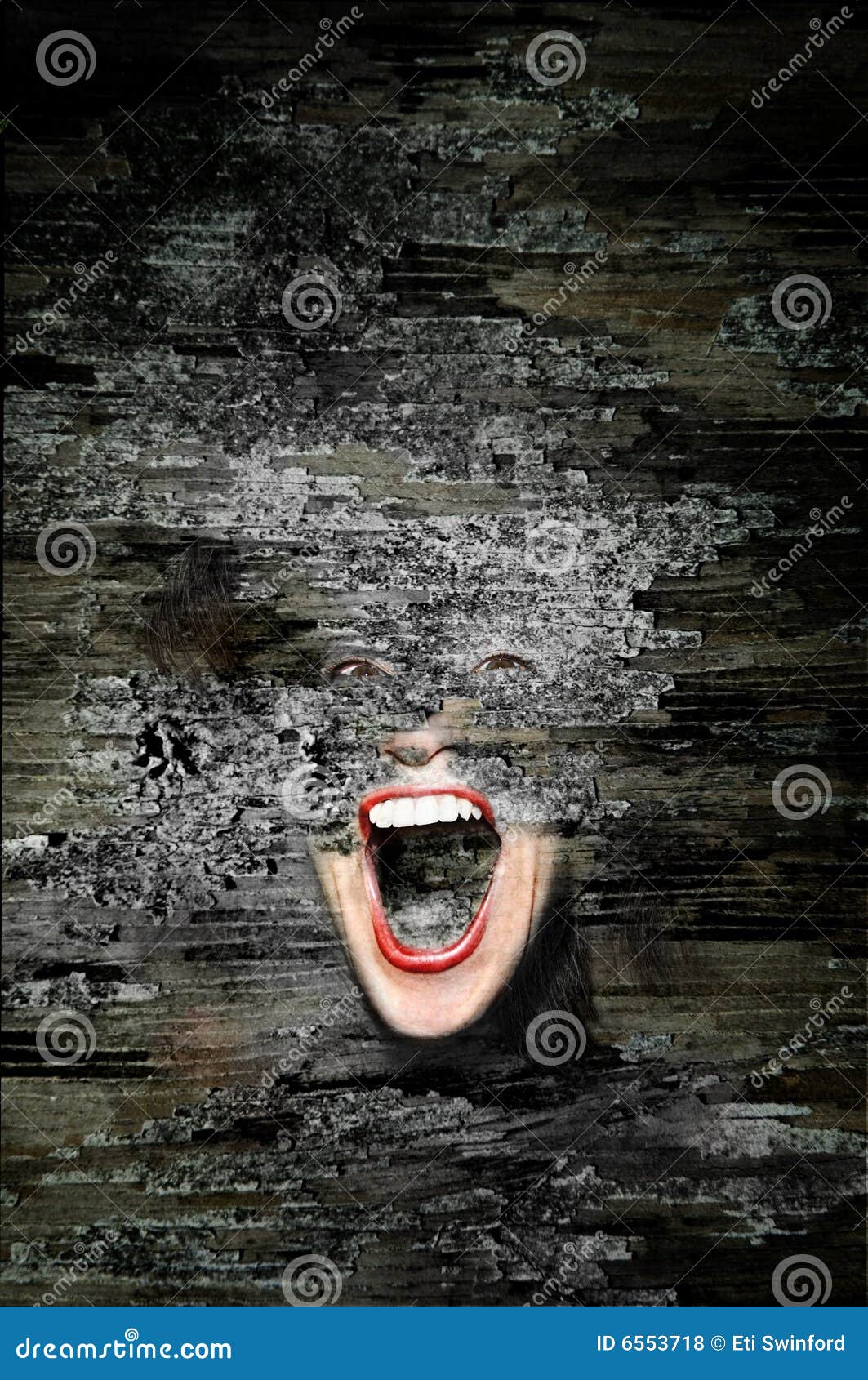 Scream stock photo. Image of communications, hair, scary - 6553718