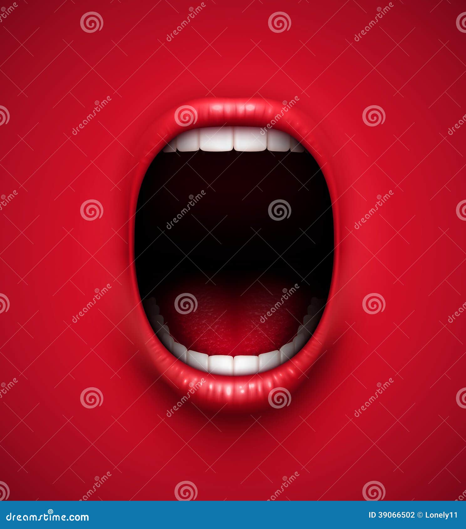 Scream background stock vector. Illustration of human - 39066502