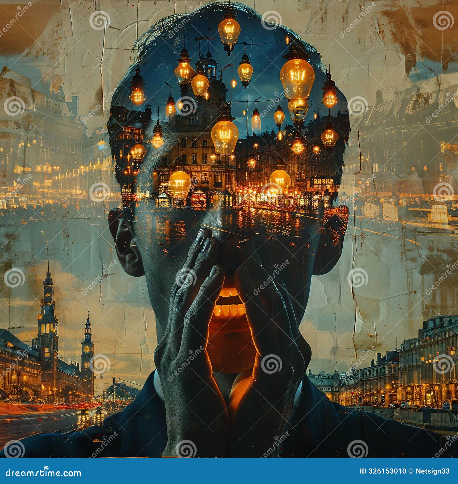 Lost Cityscape Unveiling Urban Ruins Amidst A Verdant Field A Stunning ...