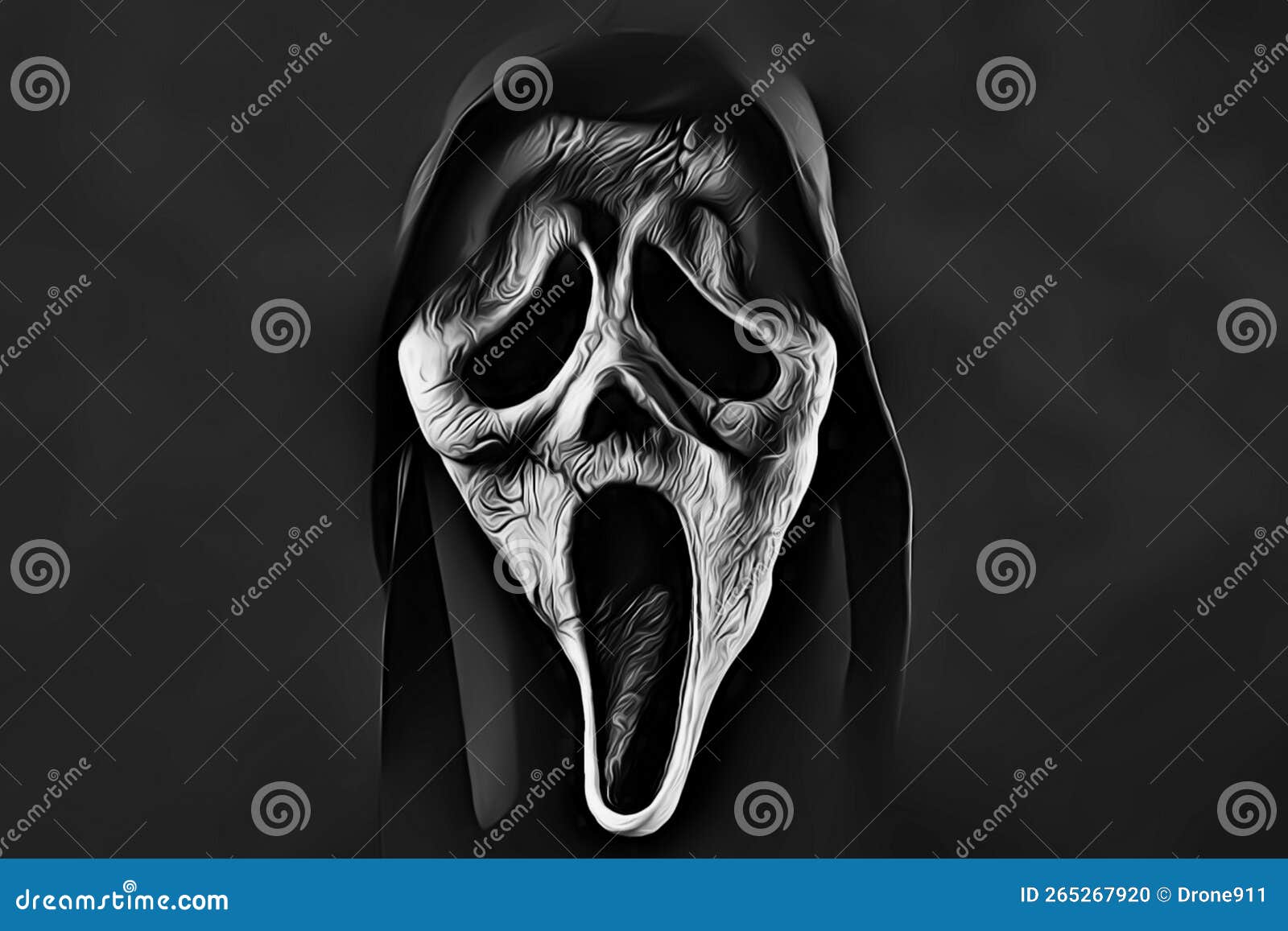 Scream Mask - Art Collection Stock Photo - Image of moon, painted ...