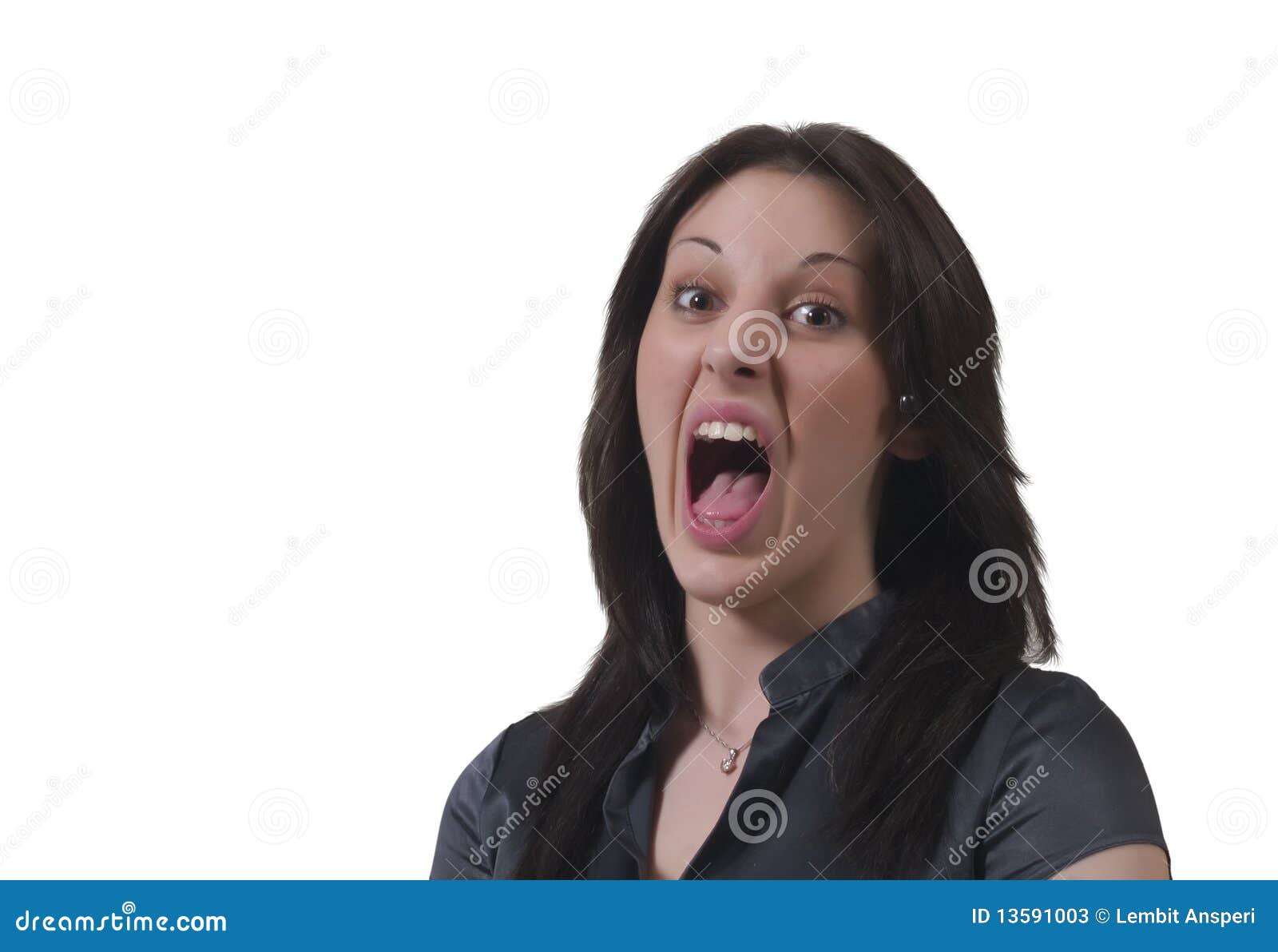Scream out loud. stock image. Image of human, eyes, screaming - 13591003