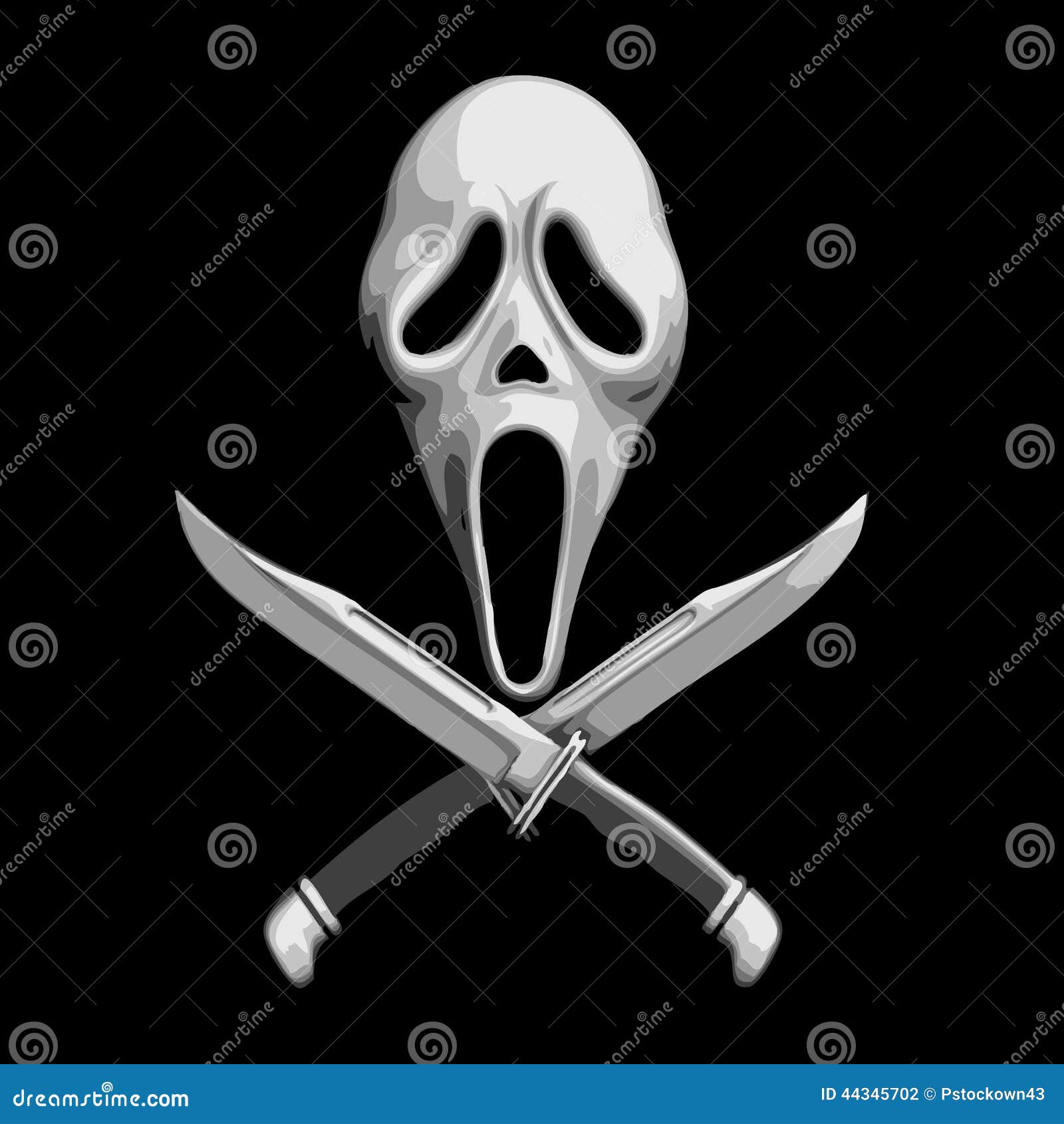 Scream Scary Knife editorial photography. Illustration of crime - 44345702