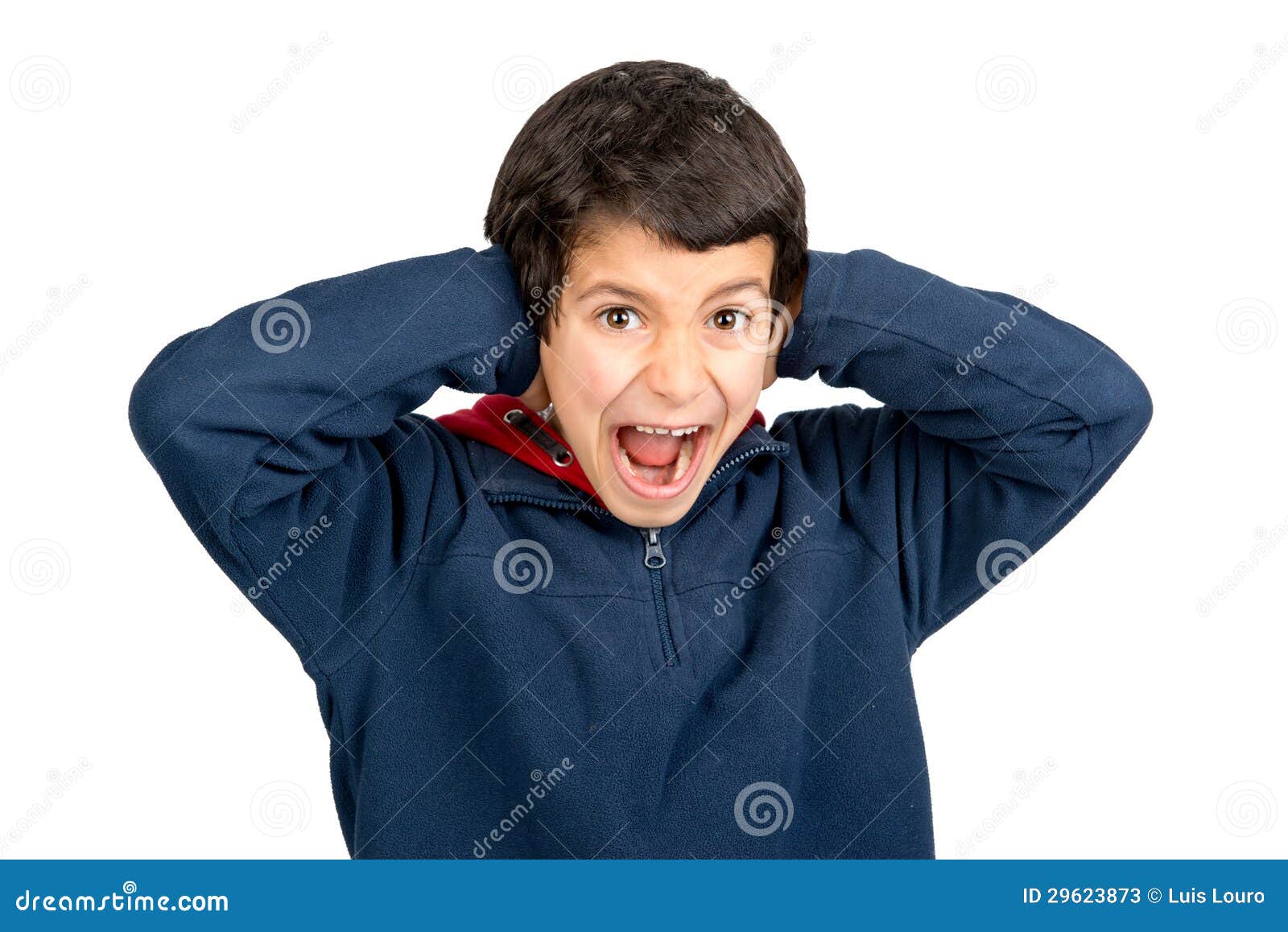 Scream and shout stock image. Image of stressed, little - 29623873