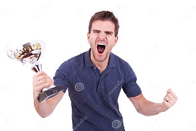 Scream of victory stock image. Image of vertical, confidence - 22957559