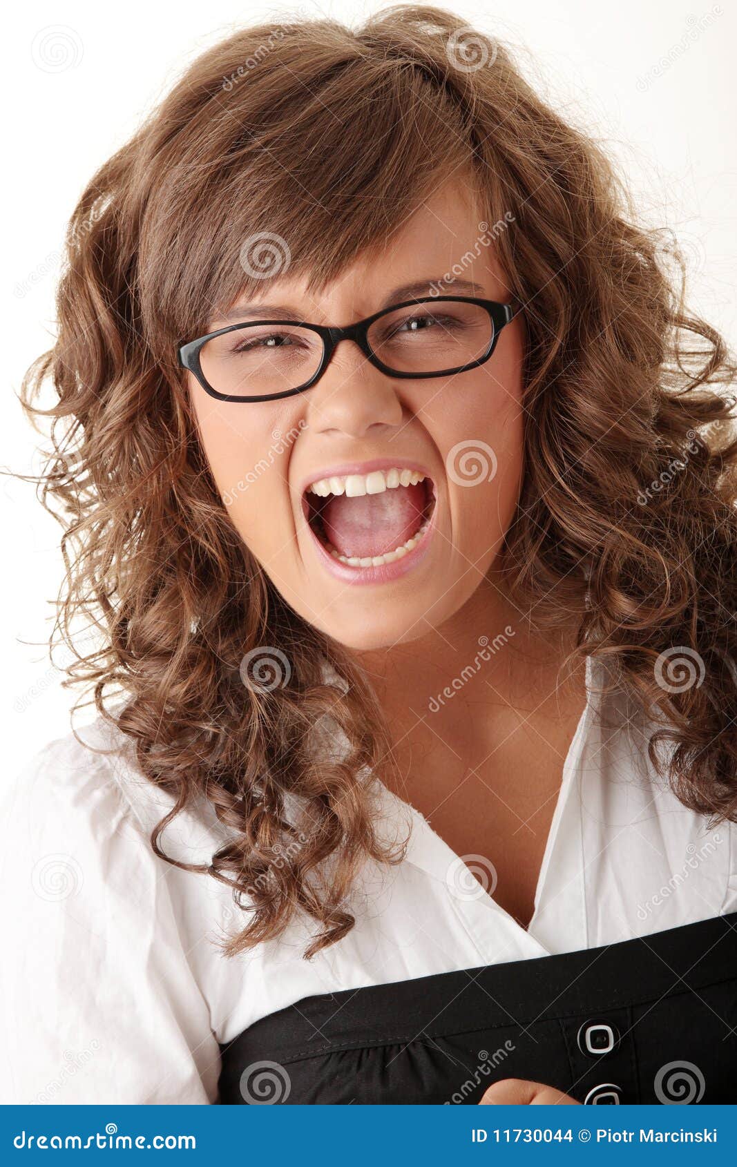 Screaming stock photo. Image of elegantcasual, student - 11730044