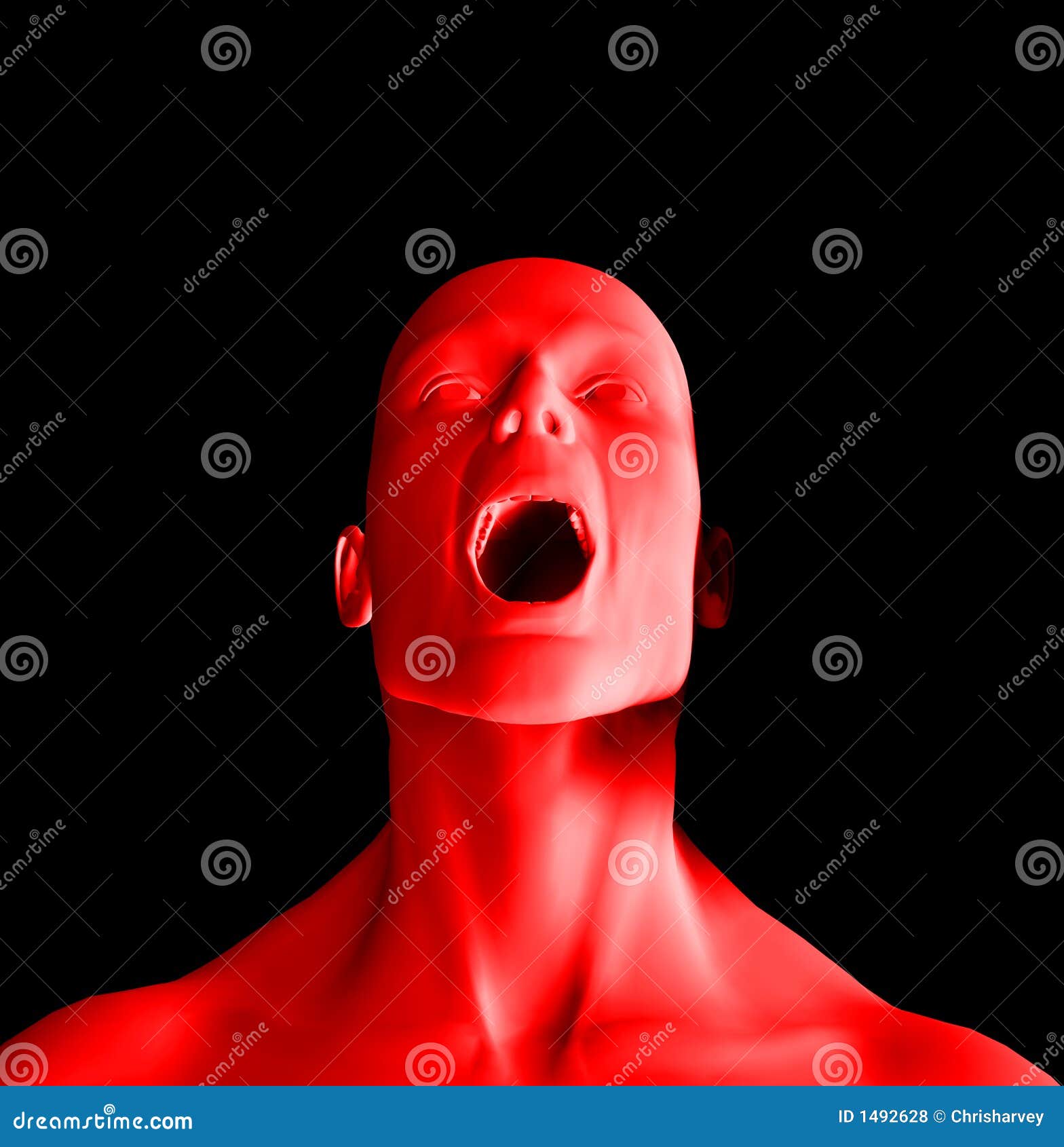 Screaming 12 stock illustration. Illustration of shout - 1492628