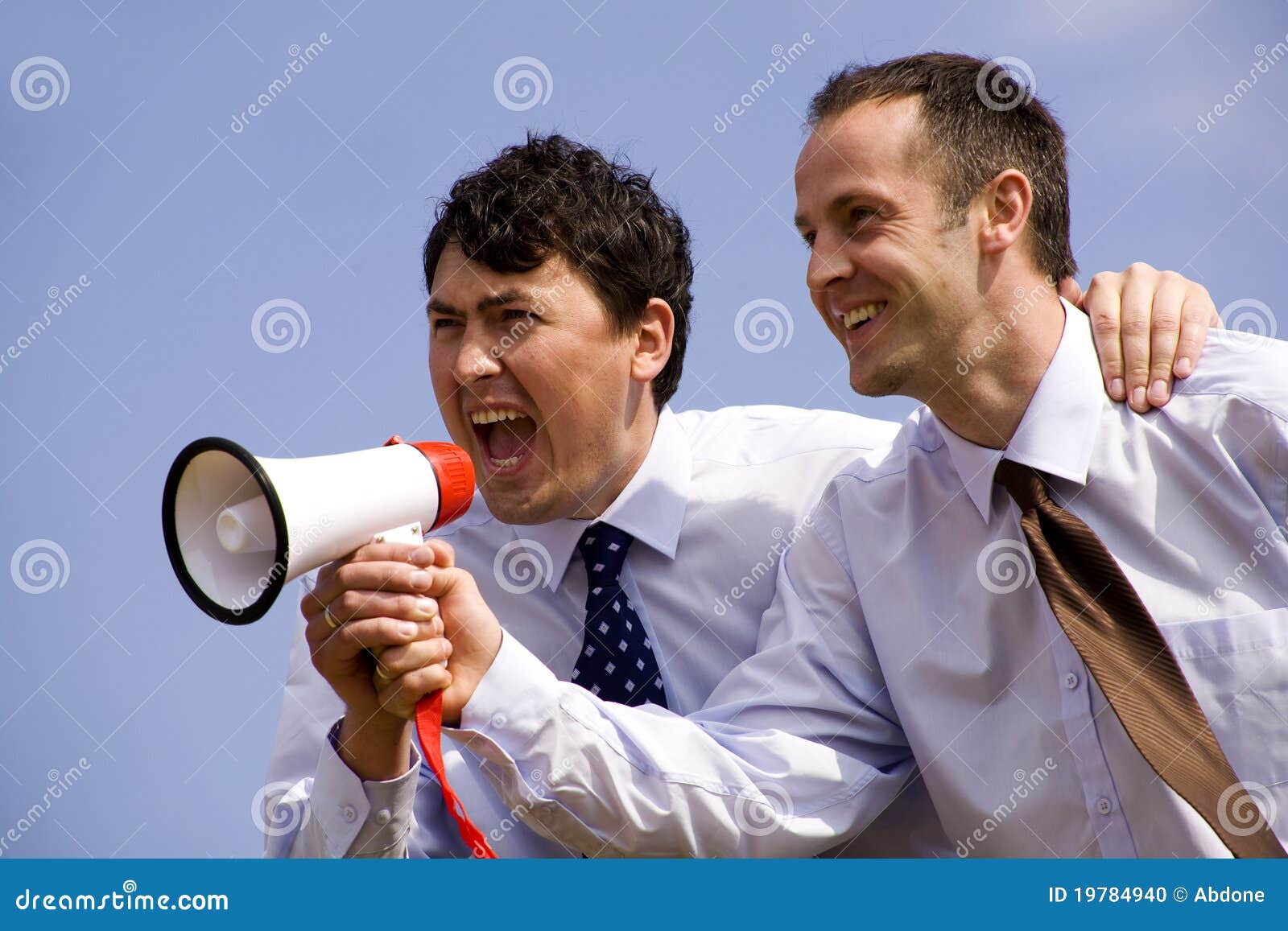 Screaming stock photo. Image of corporate, isolated, advertising - 19784940