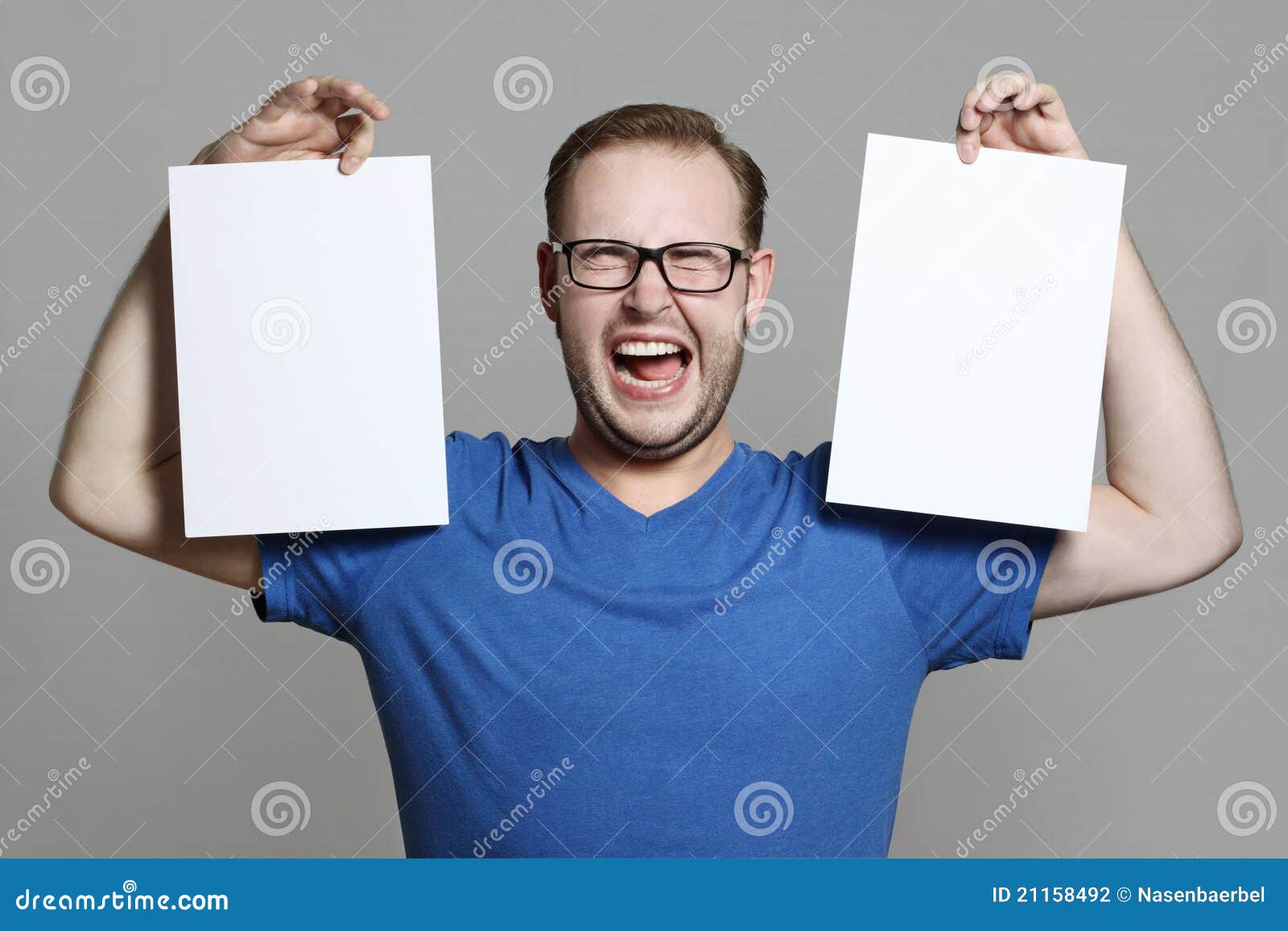 Screaming stock photo. Image of grimace, male, open, pain - 21158492