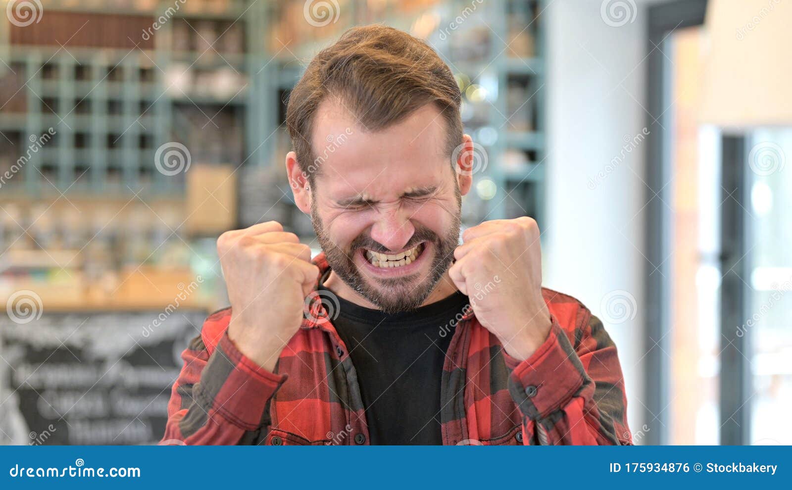 Screaming Angry Beard Young Man, Shouting Stock Photo - Image of anger ...