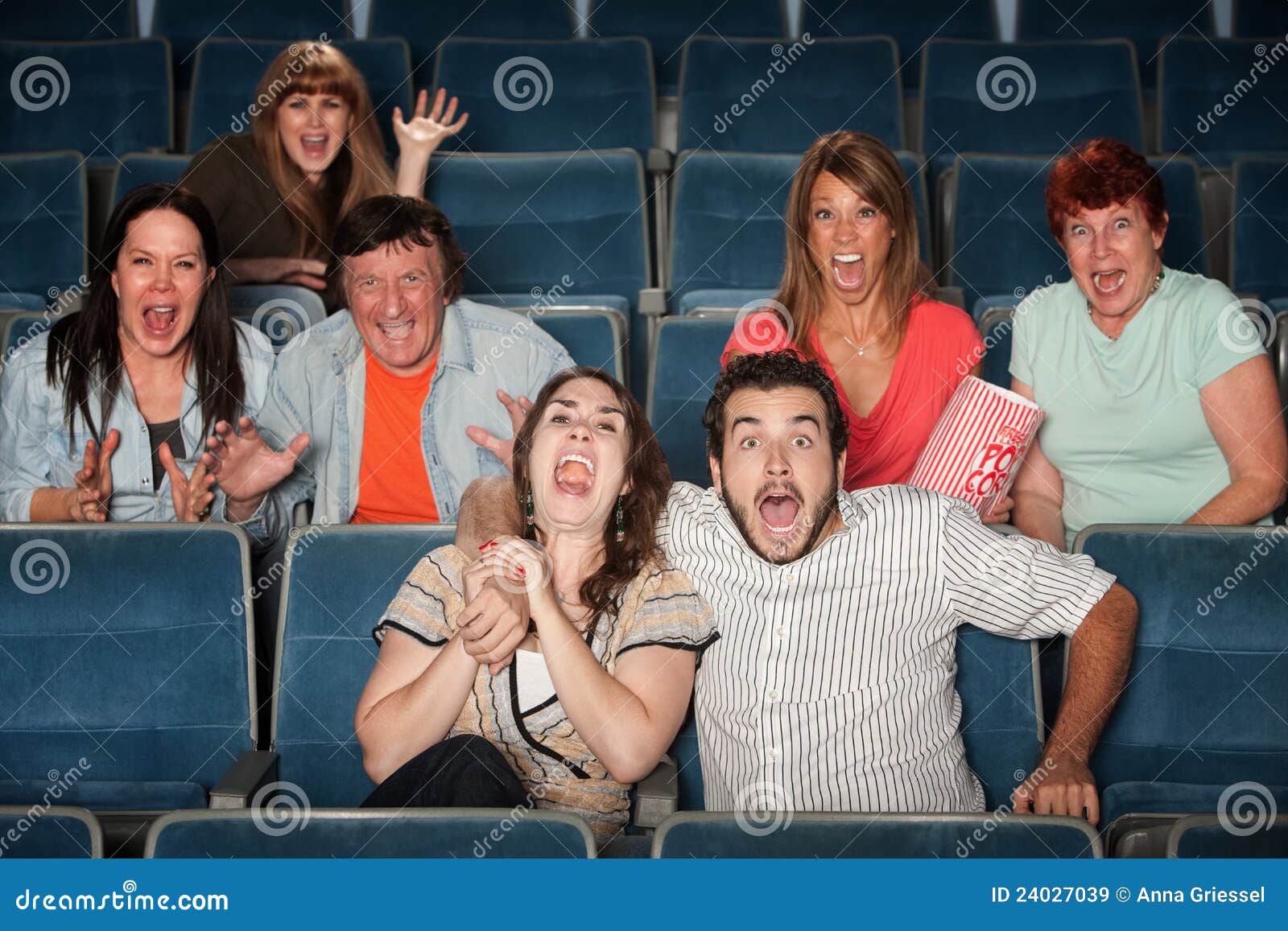 Screaming Audience stock image. Image of scared, male - 24027039