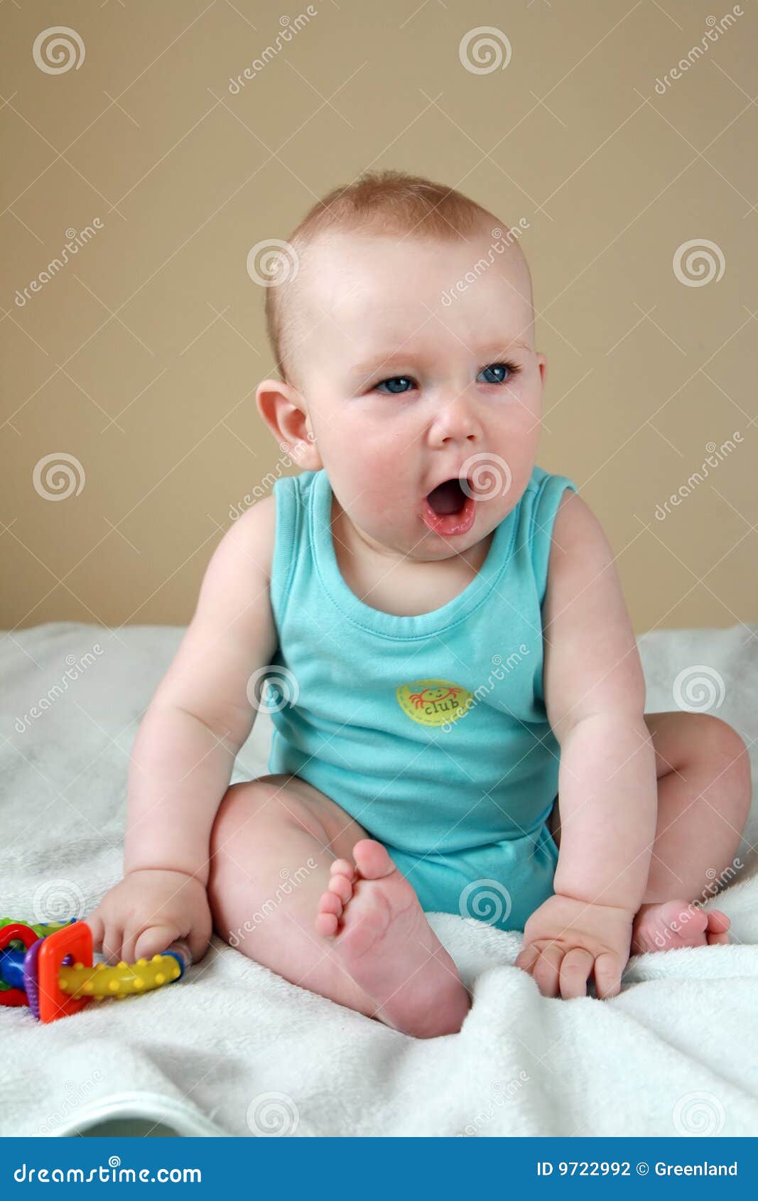 Screaming baby boy stock photo. Image of laying, infant - 9722992