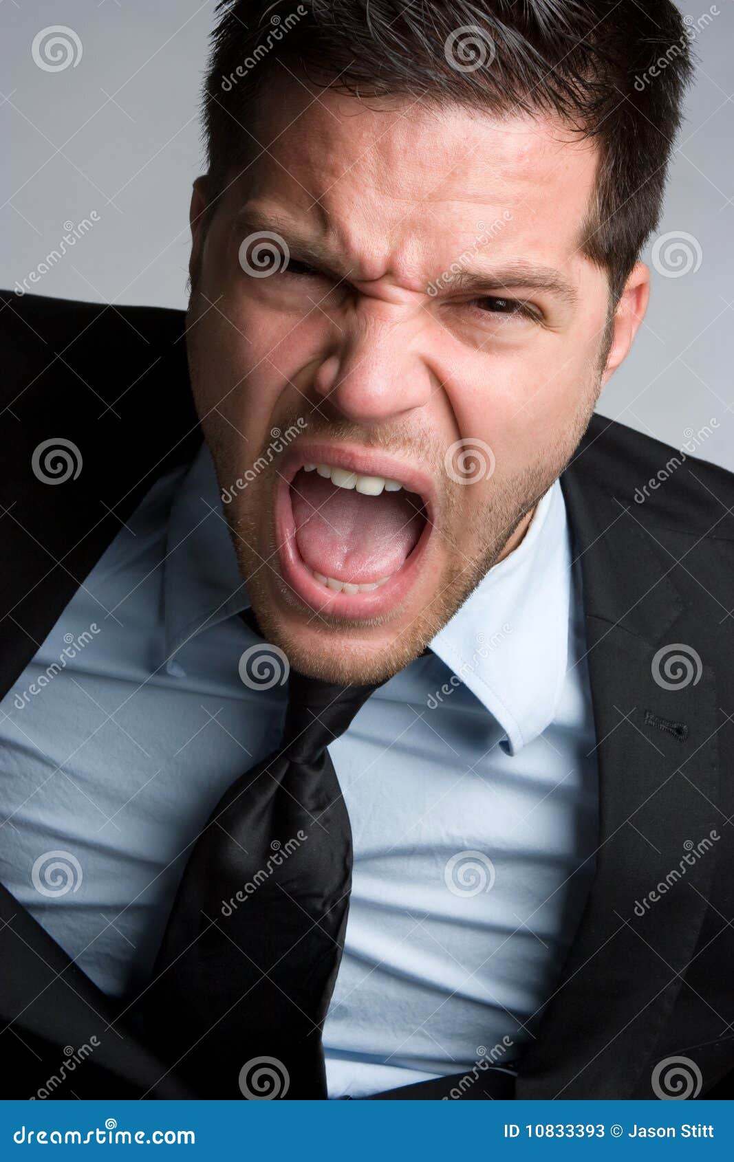 Screaming Businessman stock image. Image of screaming - 10833393