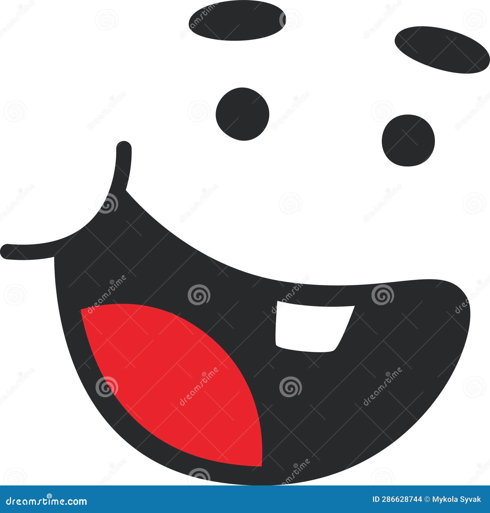 Screaming Character Face stock vector. Illustration of isolated - 286628744