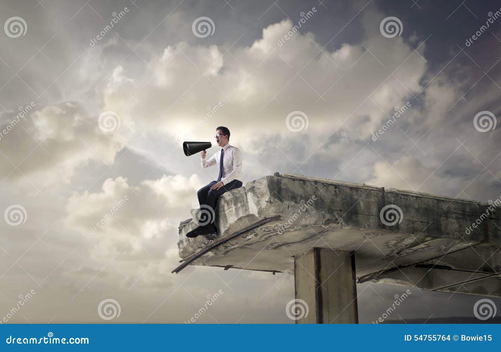 Screaming from cliff stock photo. Image of obstacle, alone - 54755764
