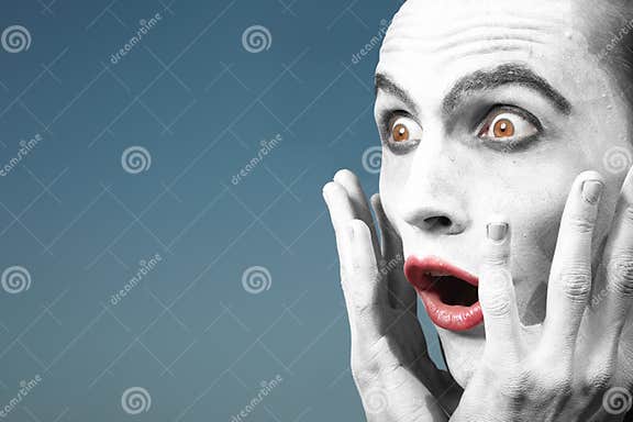 Screaming clown stock image. Image of close, horror, extraordinary ...