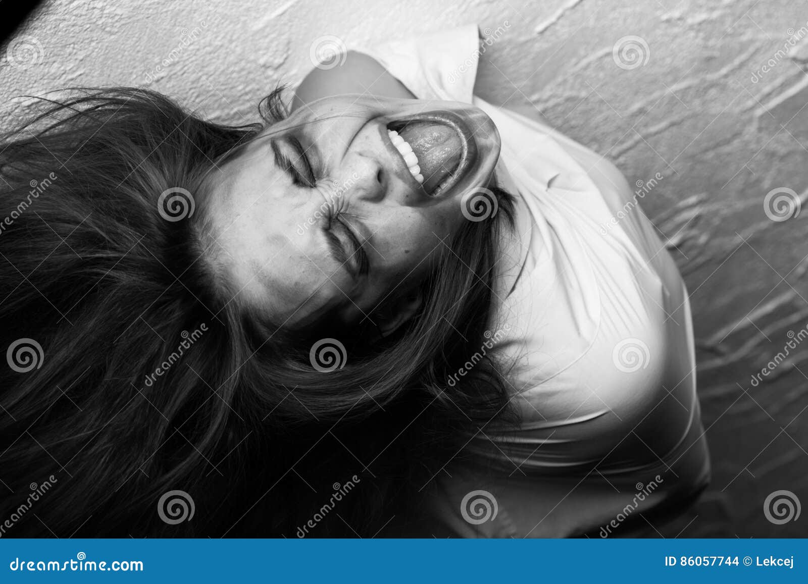 Screaming crazy woman stock photo. Image of shouting - 86057744