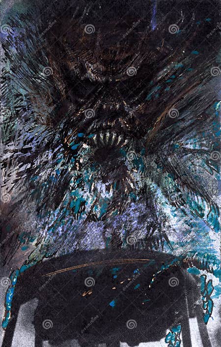 Screaming Demon stock illustration. Illustration of daemon - 5871460