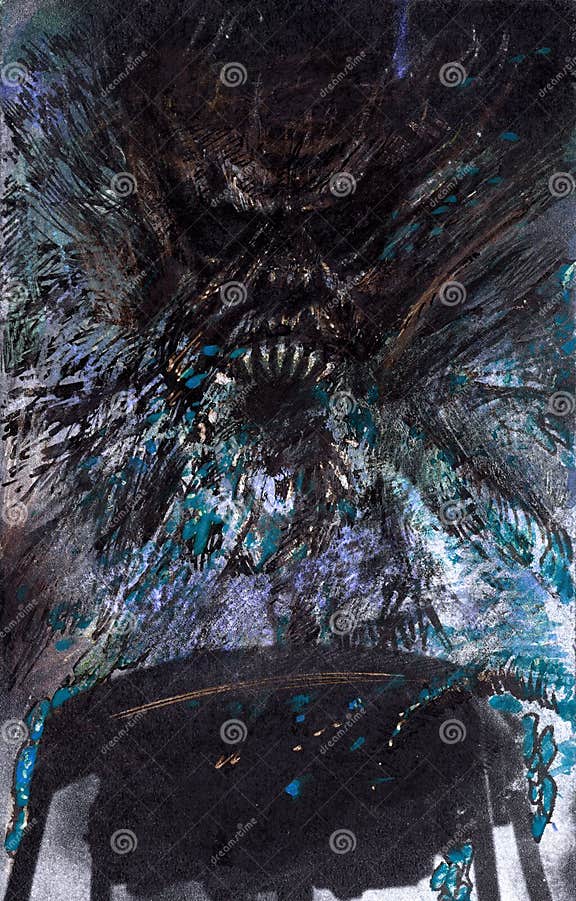 Screaming Demon stock illustration. Illustration of daemon - 5871460