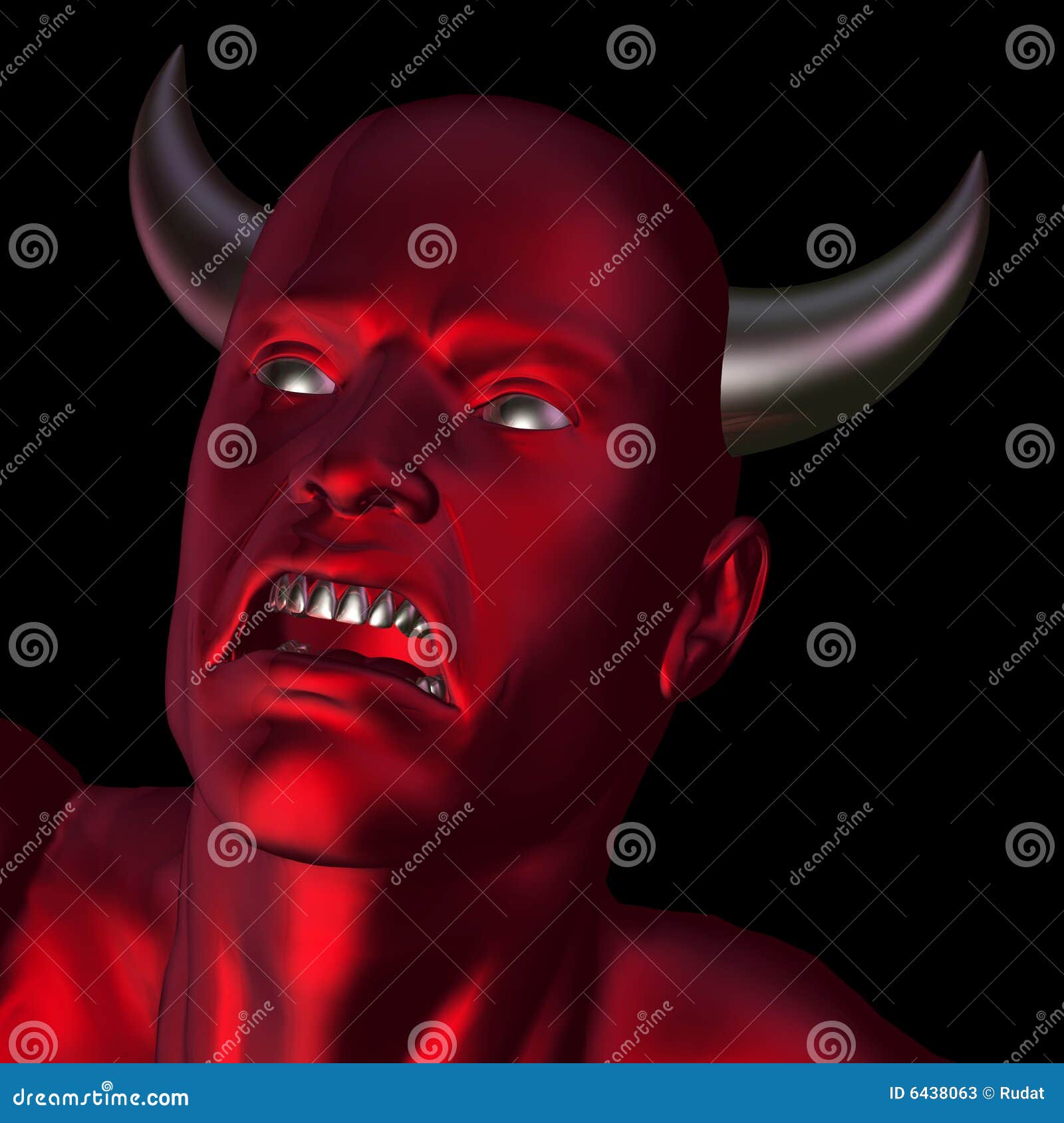 Screaming Devil stock illustration. Illustration of halloween - 6438063